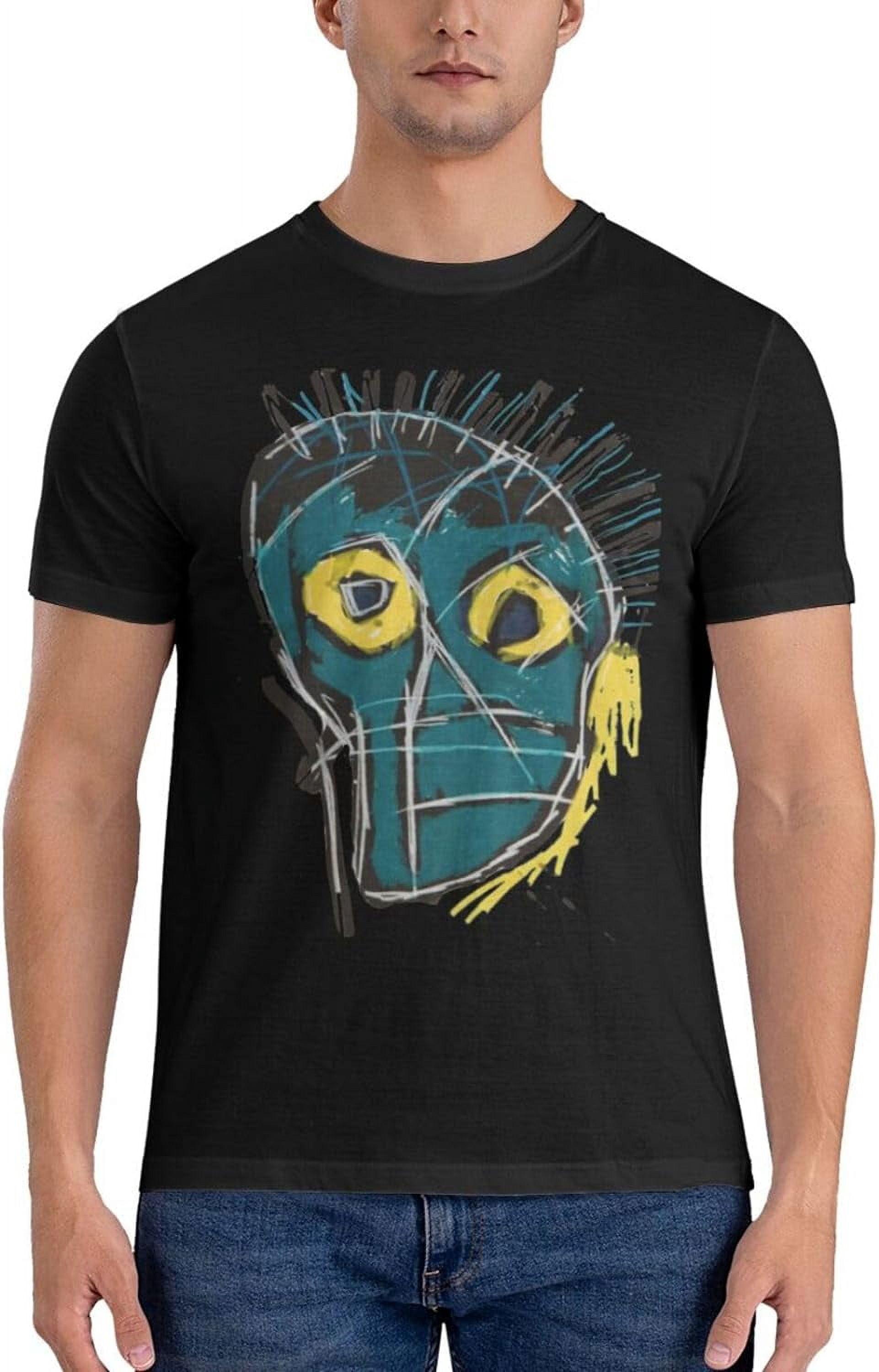 Jean Michel Basquiat Men's Short Sleeve Crewneck T-Shirt Classic ...