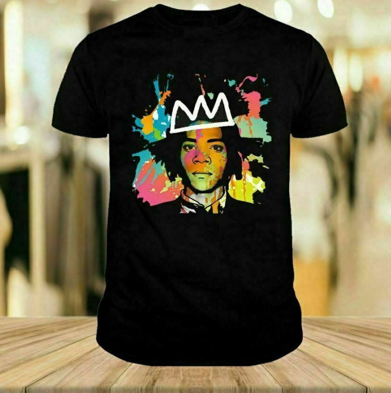 Jean Michel Basquiat t Shirt Funny Cotton Tee Vintage Gift Unisex ...