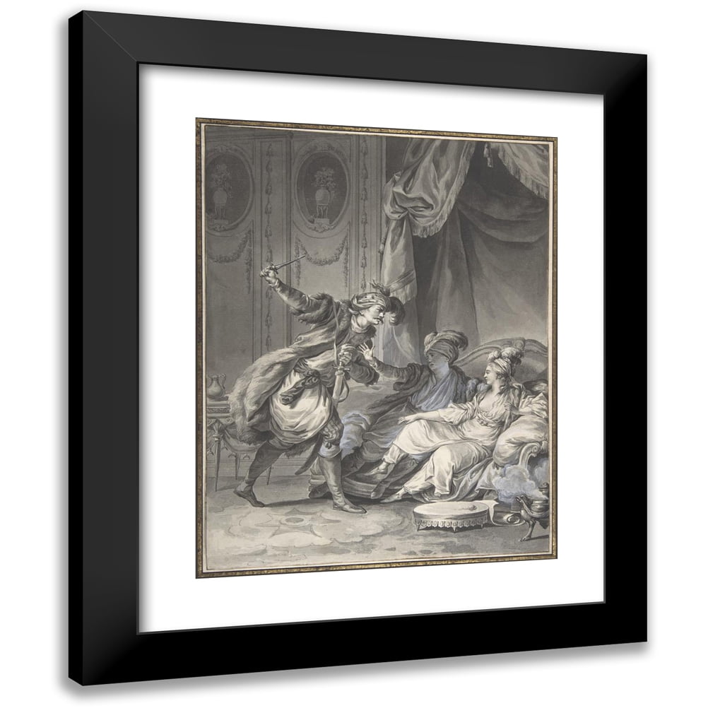 Jean Michel Moreau the Younger 15x18 Black Modern Framed Museum Art ...