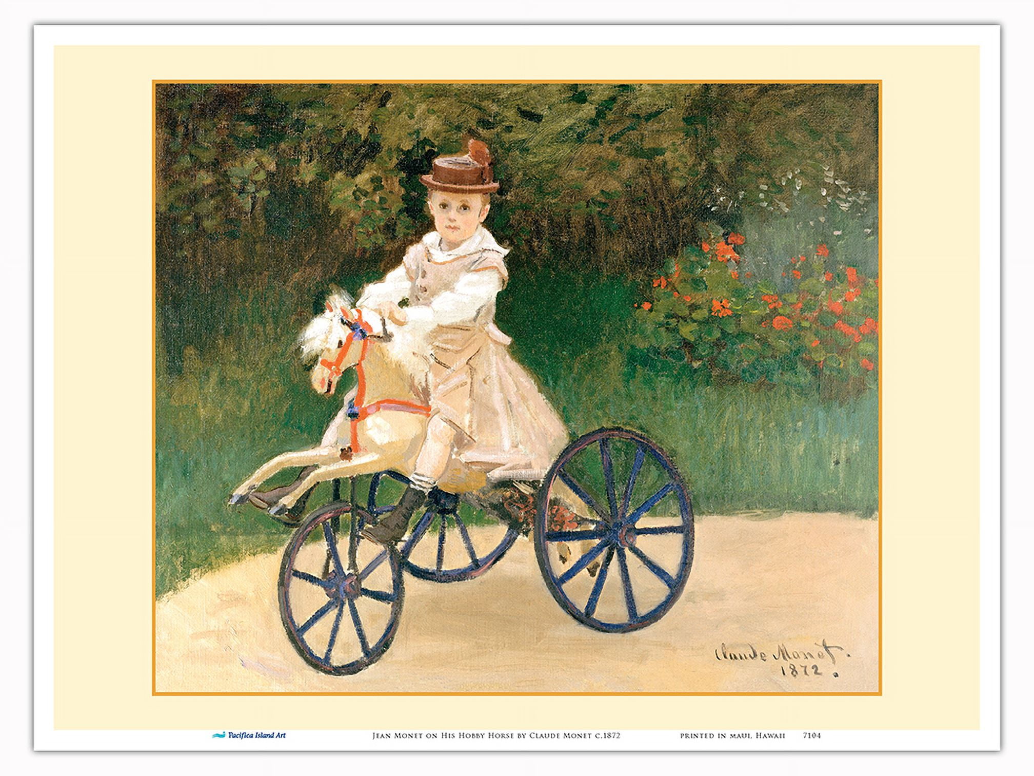 Jean Monet on His Hobby Horse - From an Original Color Painting by ...
