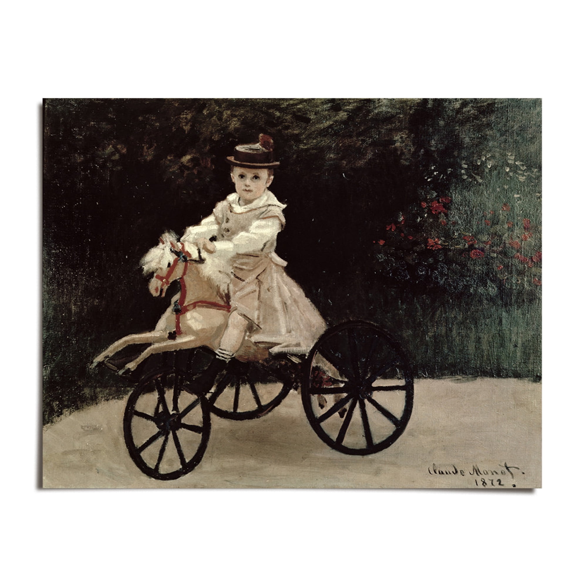 Jean Monet on his Hobby Horse - Claude Monet - 9x12 - Wall Art Print ...