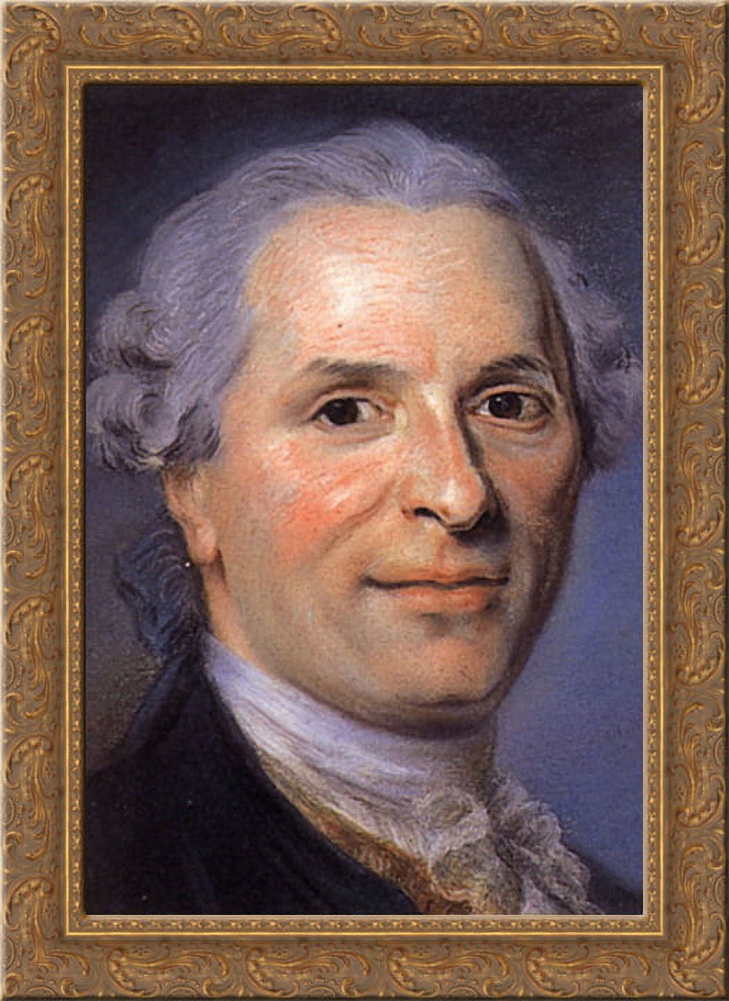 Jean Monnet 24x18 Gold Ornate Wood Framed Canvas Art by Maurice Quentin ...