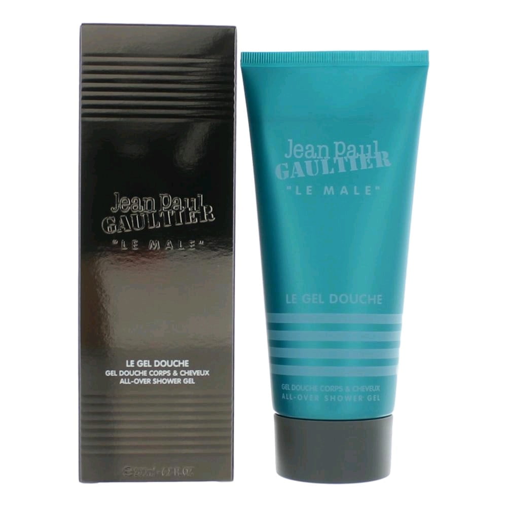 Jean Paul Gaultier Le Male by JPG, 6.8 oz All Over Shower Gel for Men ...