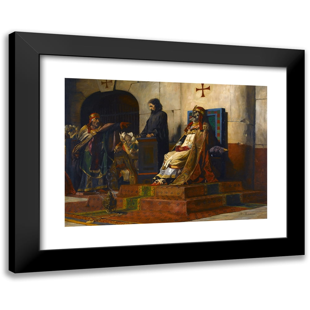 Jean-Paul Laurens 24x19 Black Modern Framed Museum Art Print Titled ...