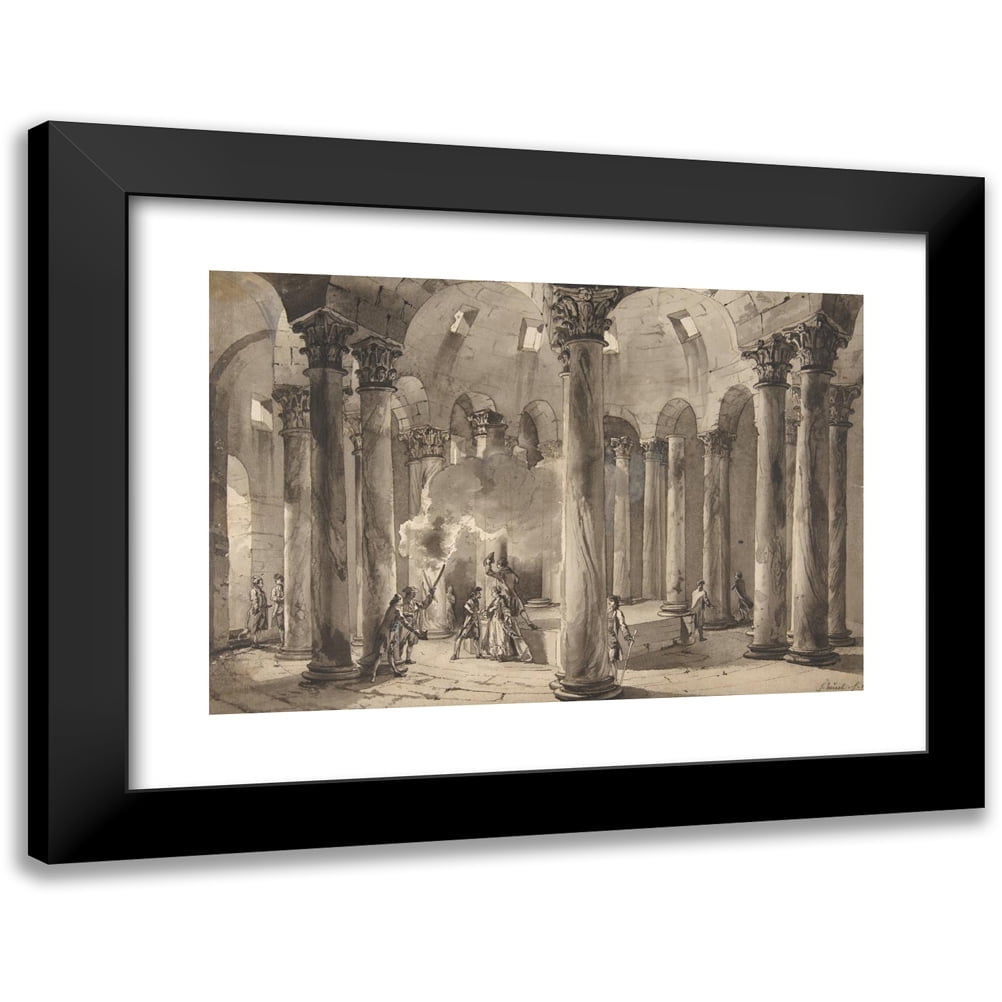 Jean Pierre Louis Laurent Hoüel 14x11 Black Modern Framed Museum Art ...