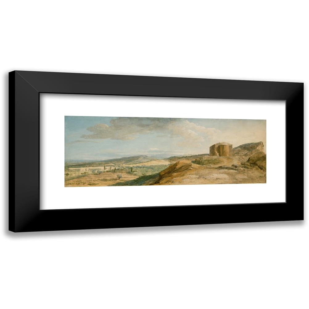 Jean Pierre Louis Laurent Hoüel 14x8 Black Modern Framed Museum Art ...