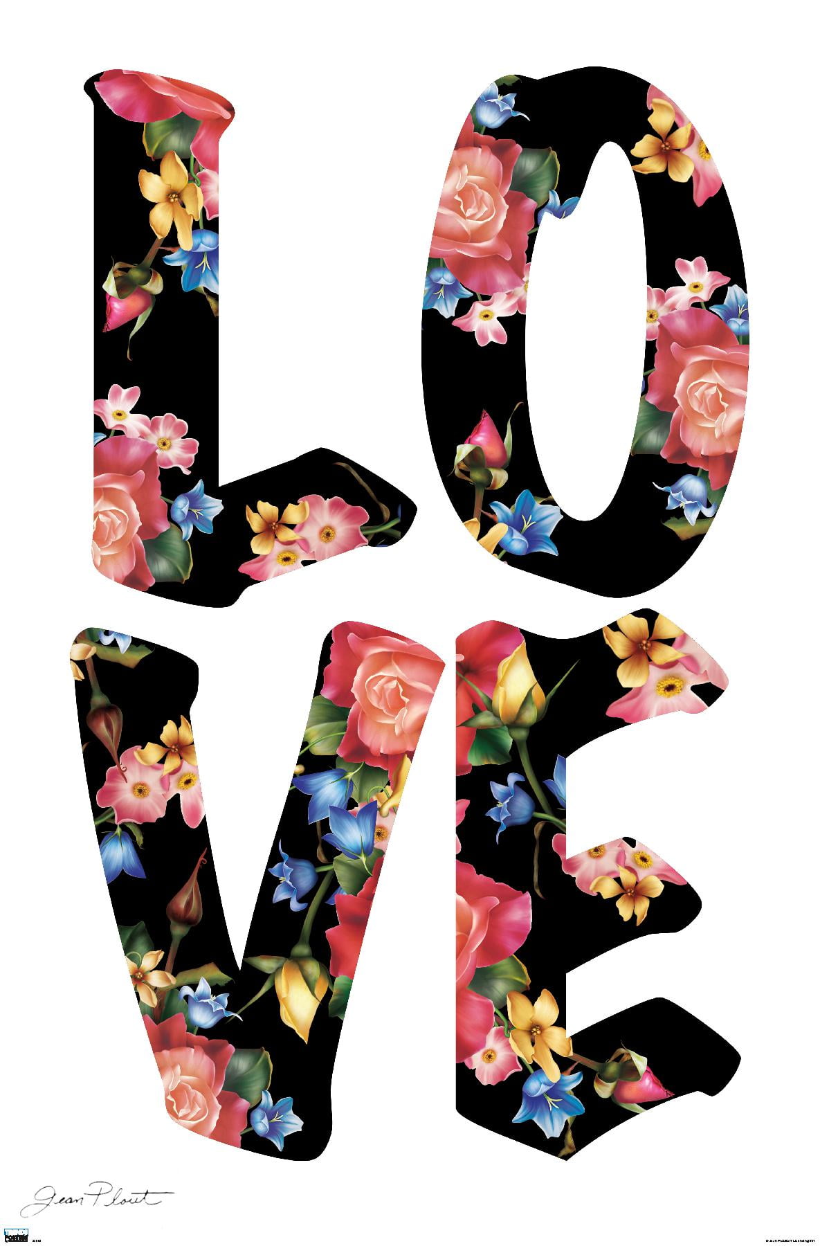 Jean Plout - Love Wall Poster, 14.725" x 22.375" - Walmart.com