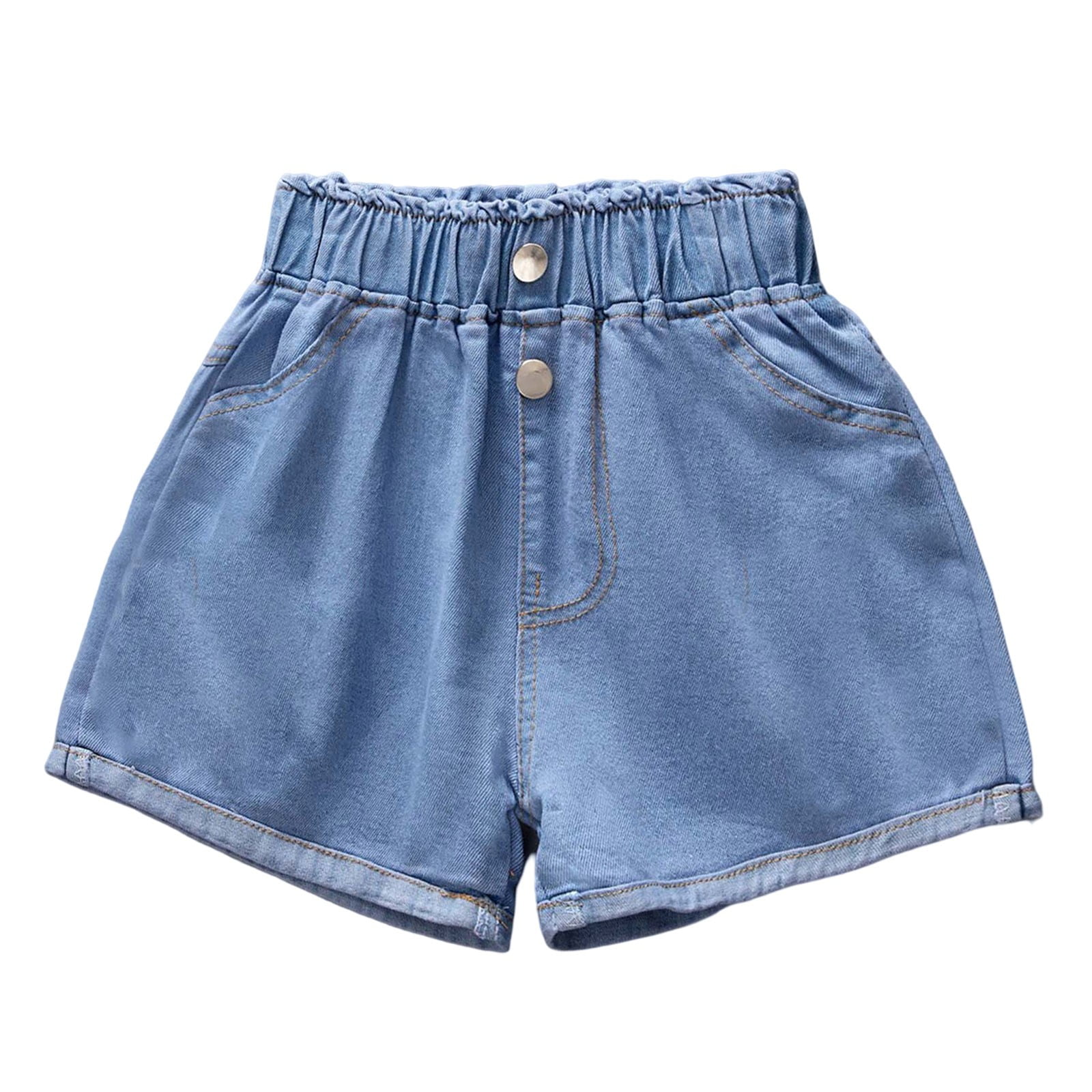 Jean Shorts Girls Size 7-9 Years Denim Shorts Summer Denim Shorts With ...