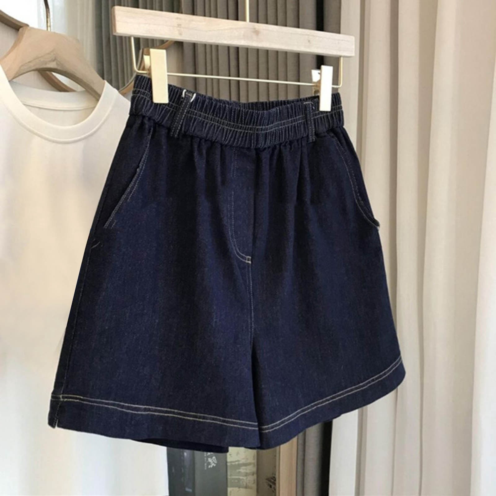 Jean Shorts Womens Womens Jean Shorts Baggy Jeans for Woman Denim ...