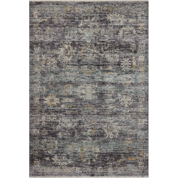 Jean Stoffer x Loloi Katherine Ink / Jade 5'-3" x 7'-9" Area Rug ...