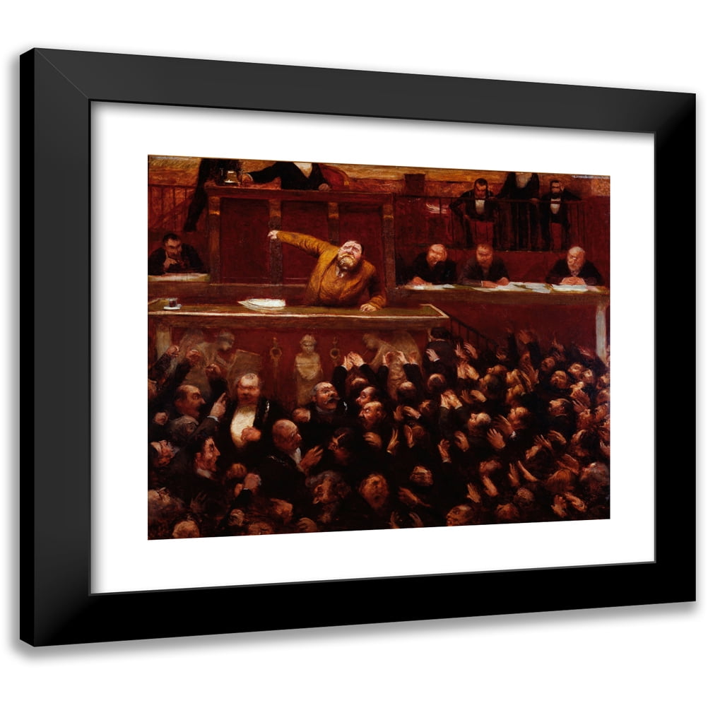 Jean Veber 14x12 Black Modern Framed Museum Art Print Titled - Jean ...