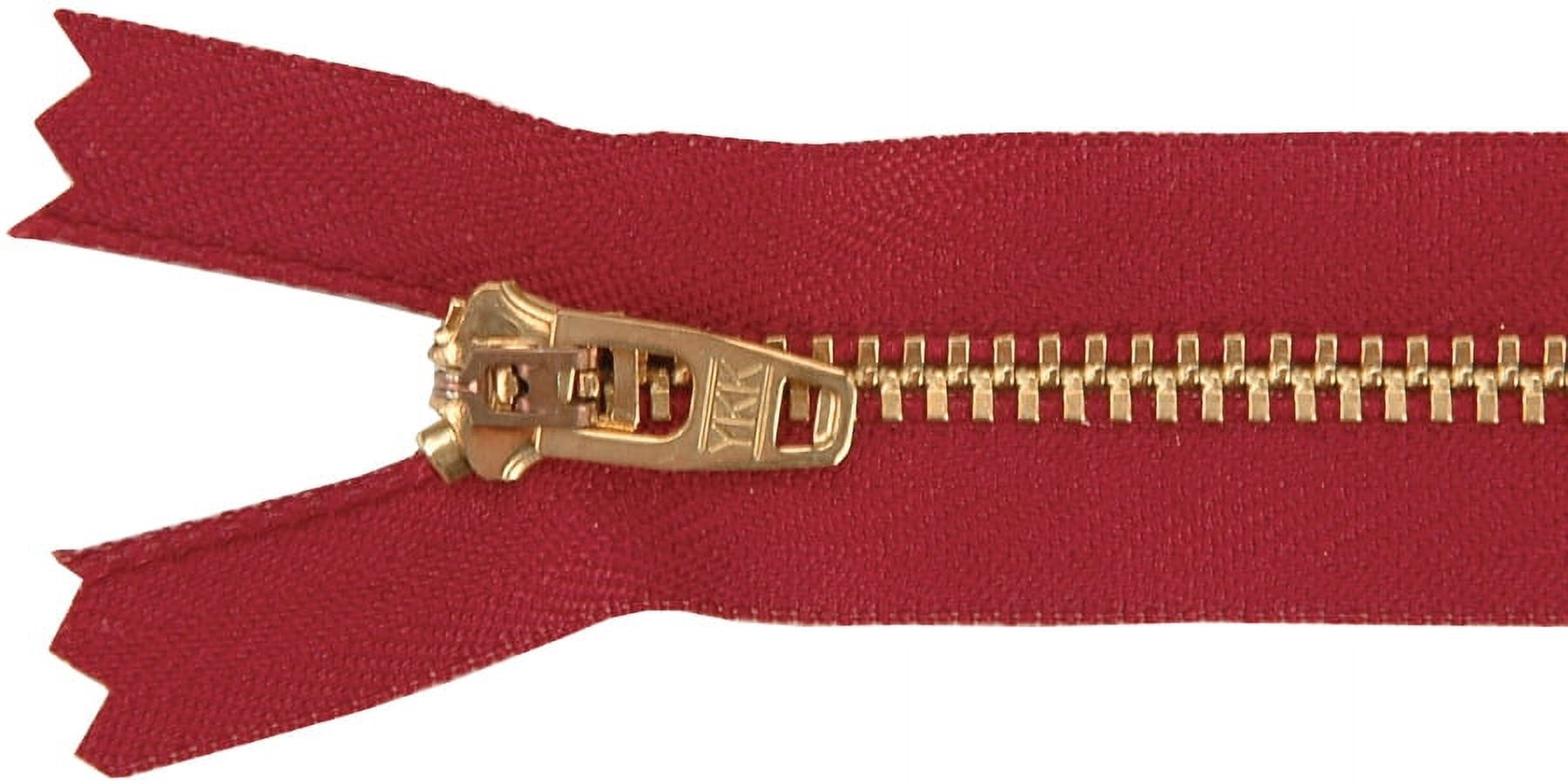 Jean Zipper 7"-Burgundy - Walmart.com