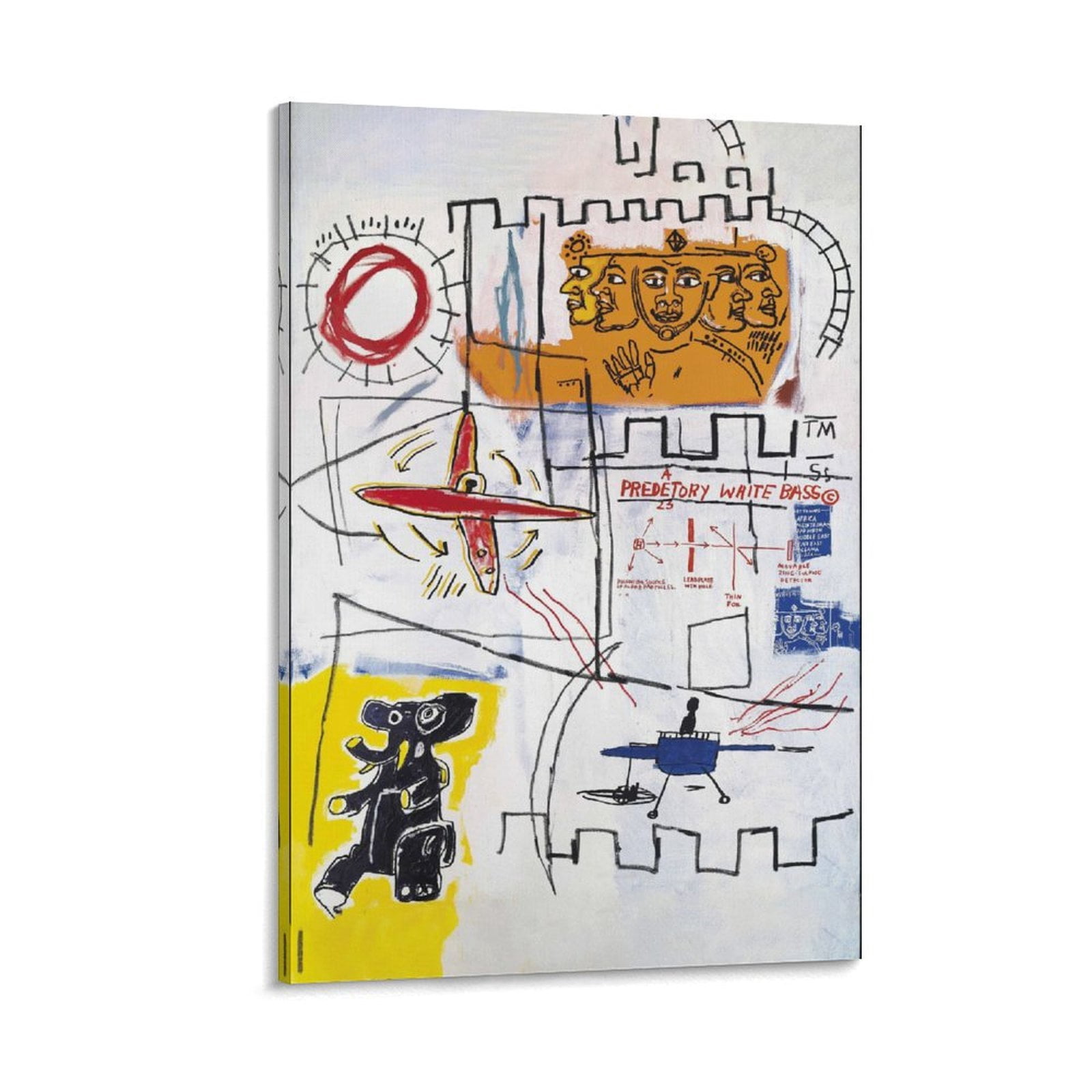 Jean-michel Basquiat,《Alpha Particles 》,1984 American Artist, Neo ...