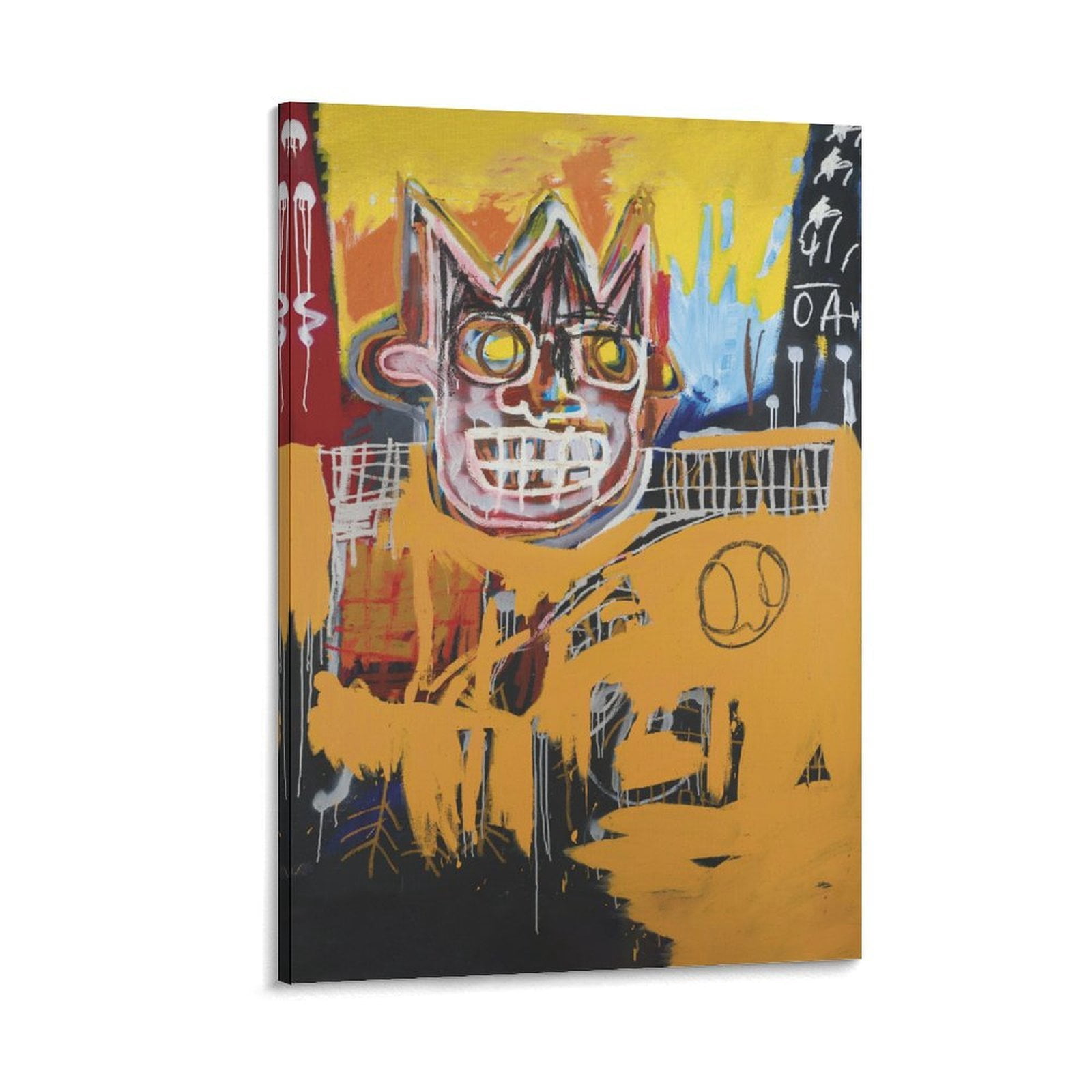 Jean-michel Basquiat,《Orange Sports Figure 》,1982 American Artist, Neo ...