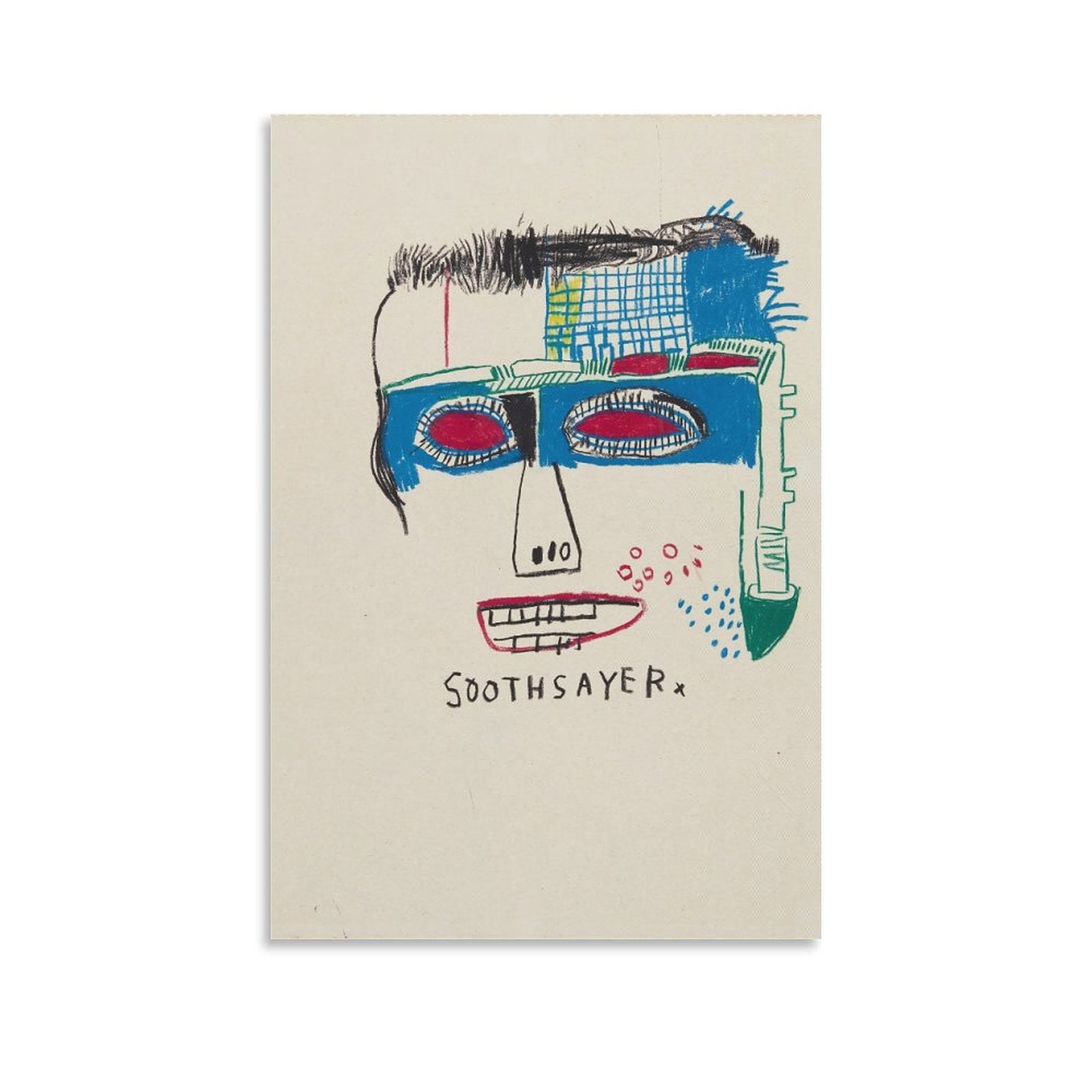 Jean-michel Basquiat,《SOOTHSAYER 》,1983 American Artist, Neo ...