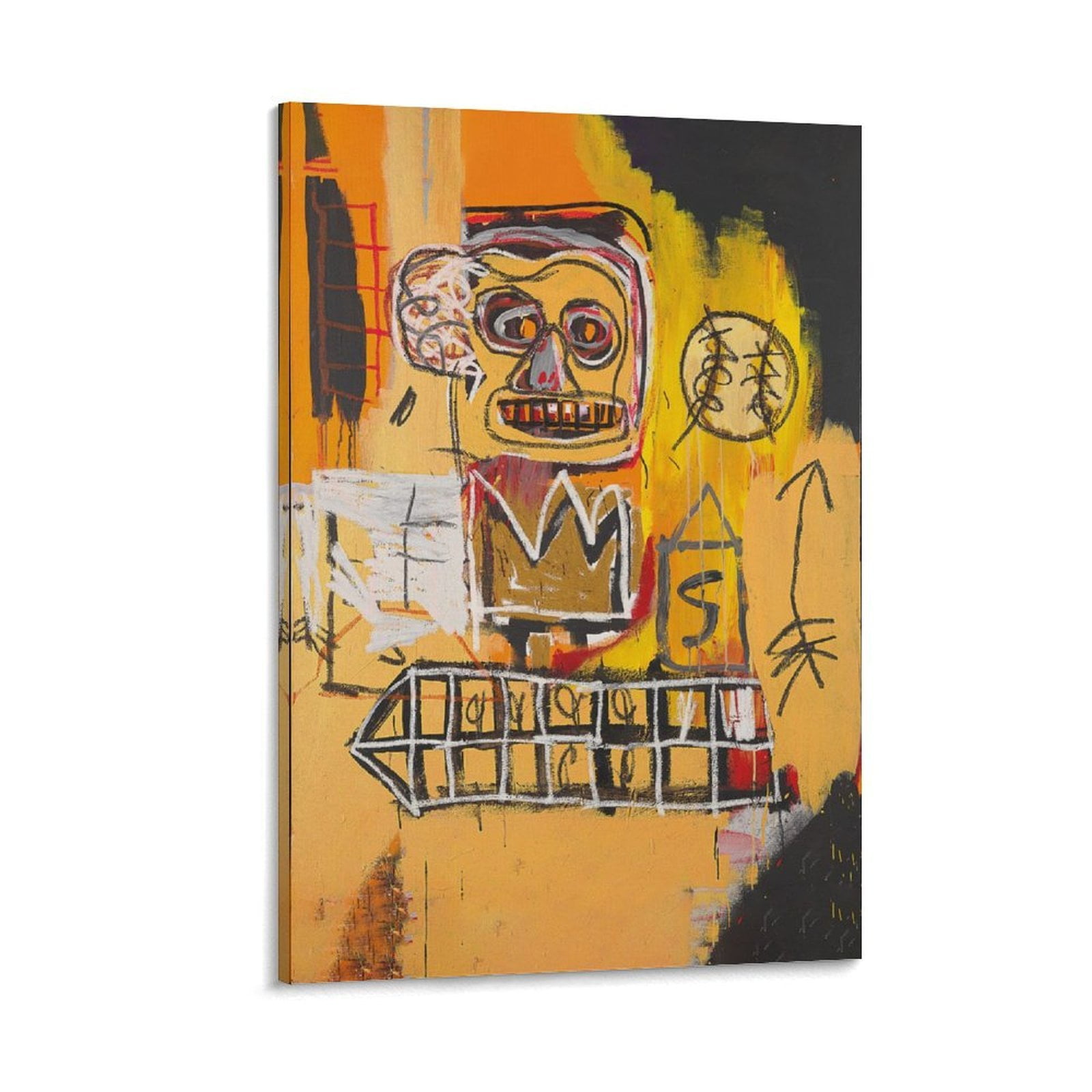 Jean-michel Basquiat,《 Untitled (Orange Sports Figure)》,1982 American ...