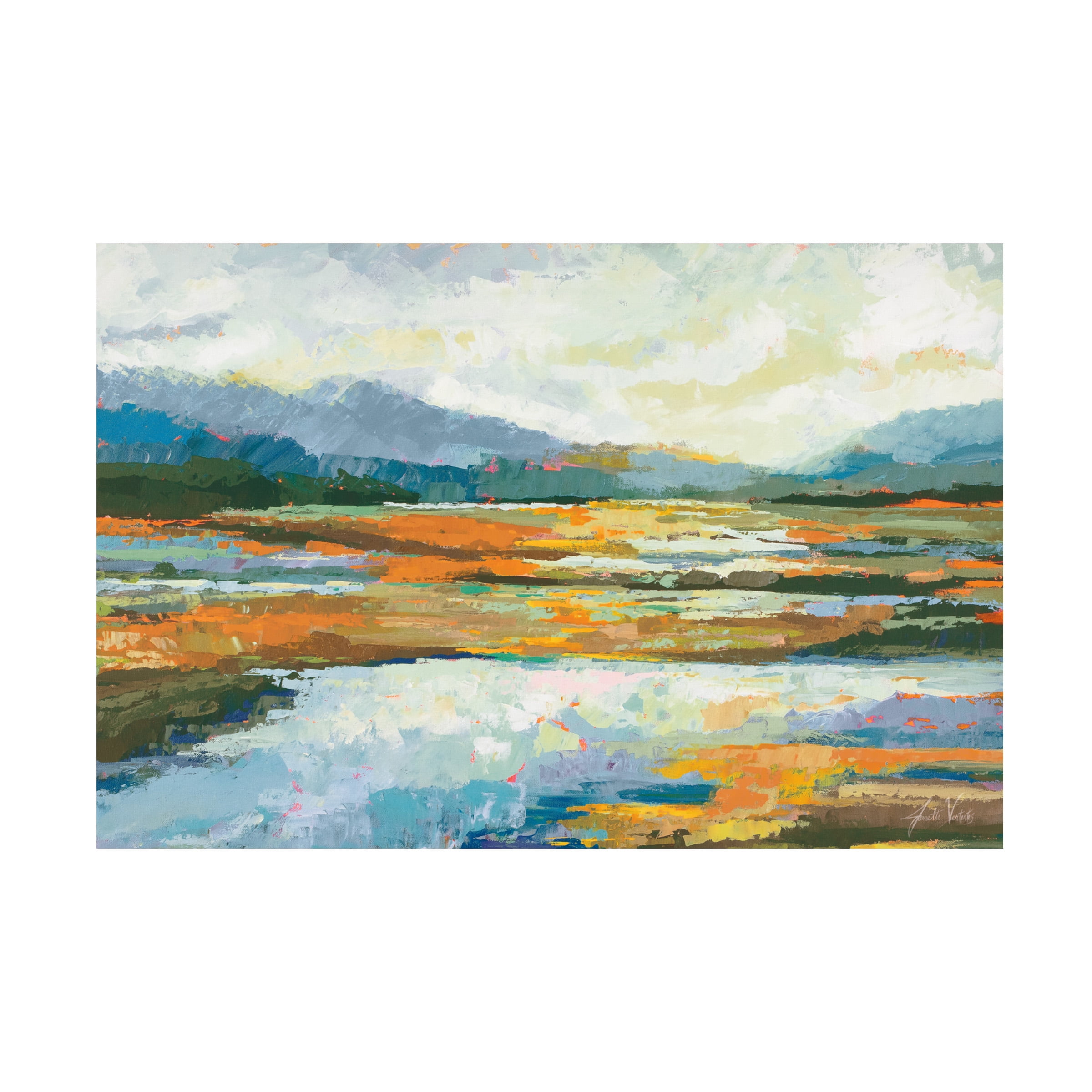 Jeanette Vertentes 'Fall Marsh' Canvas Art - Walmart.com