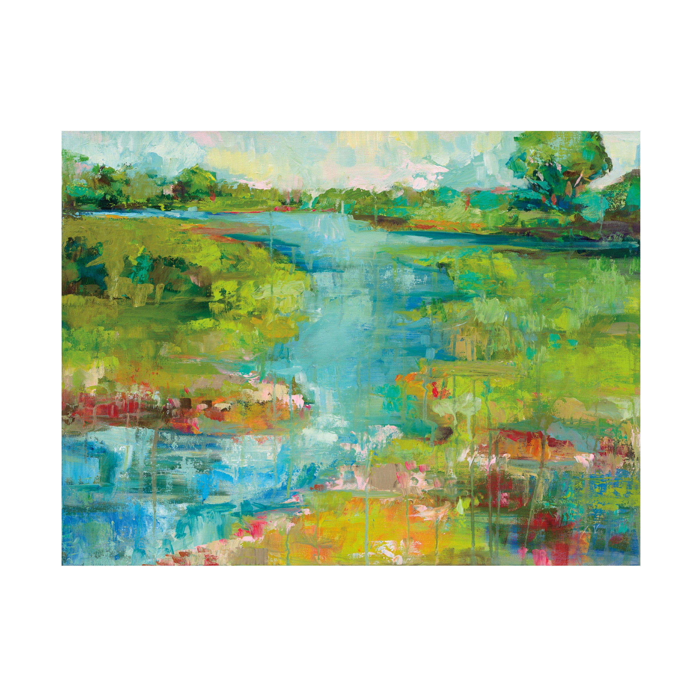 Jeanette Vertentes 'Spring Marsh' Canvas Art - Walmart.com
