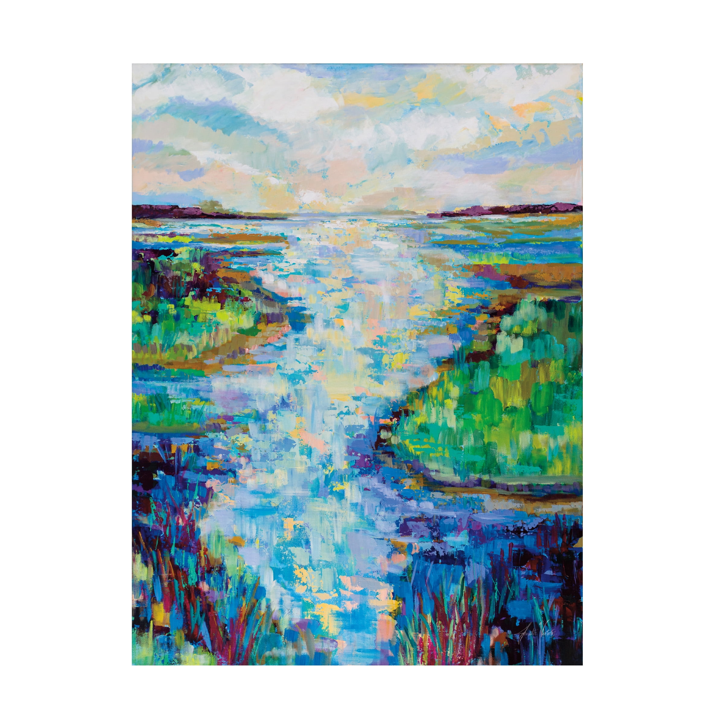 Jeanette Vertentes 'Thriving Marsh' Canvas Art - Walmart.com