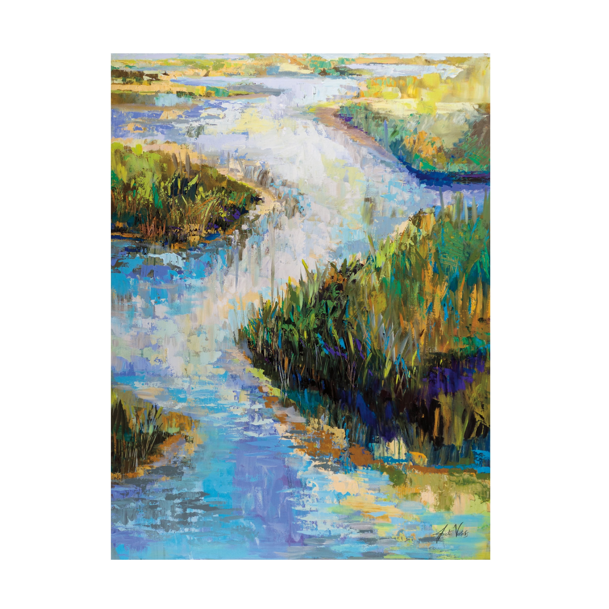 Jeanette Vertentes 'Water Walkway' Canvas Art - Walmart.com