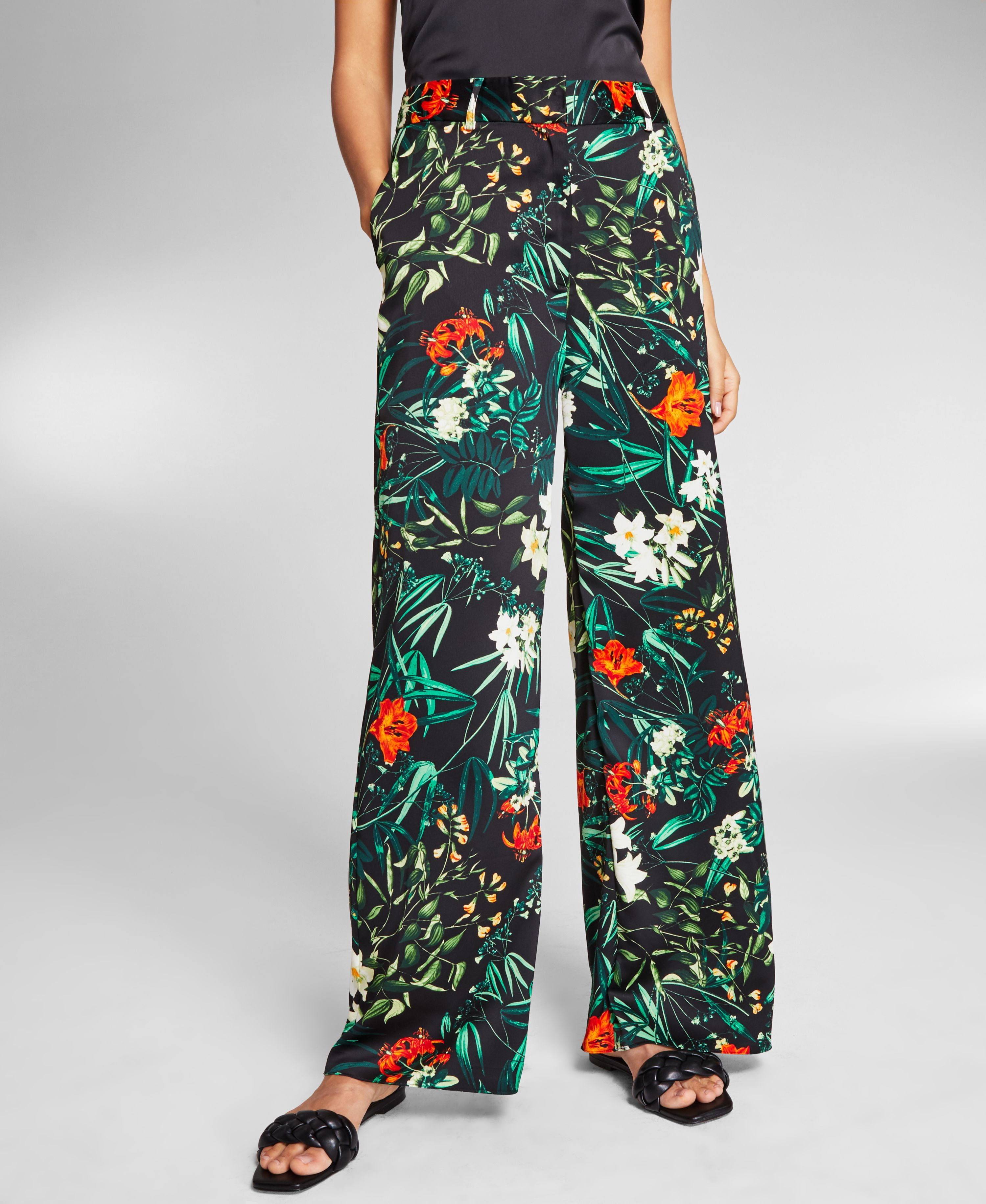 Jeannie Mai X Inc Printed Pj Pants Floral Print 8P - Walmart.com