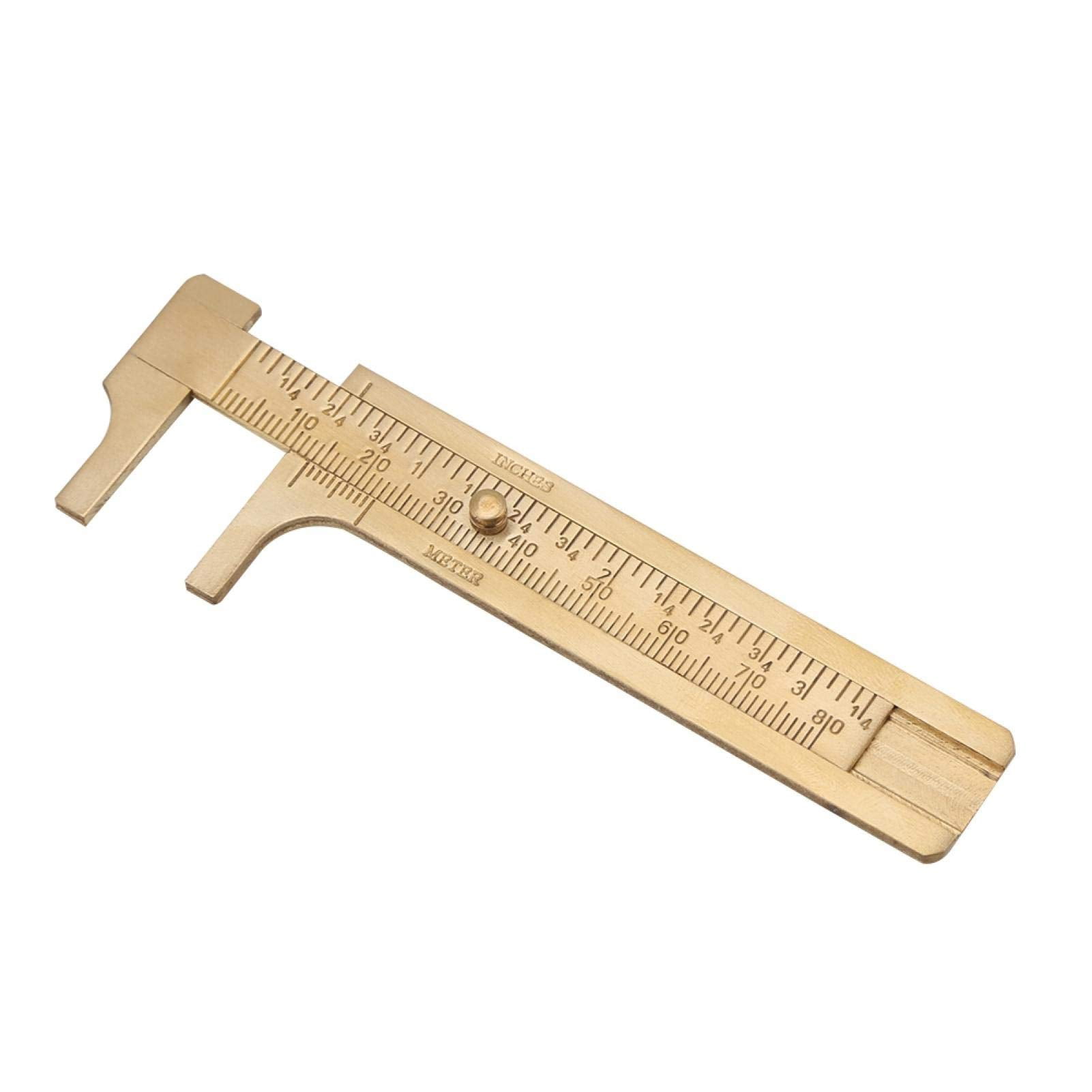 Jeanoko Double Scale Vernier Calipers Brass Sliding Gauge Sliding ...