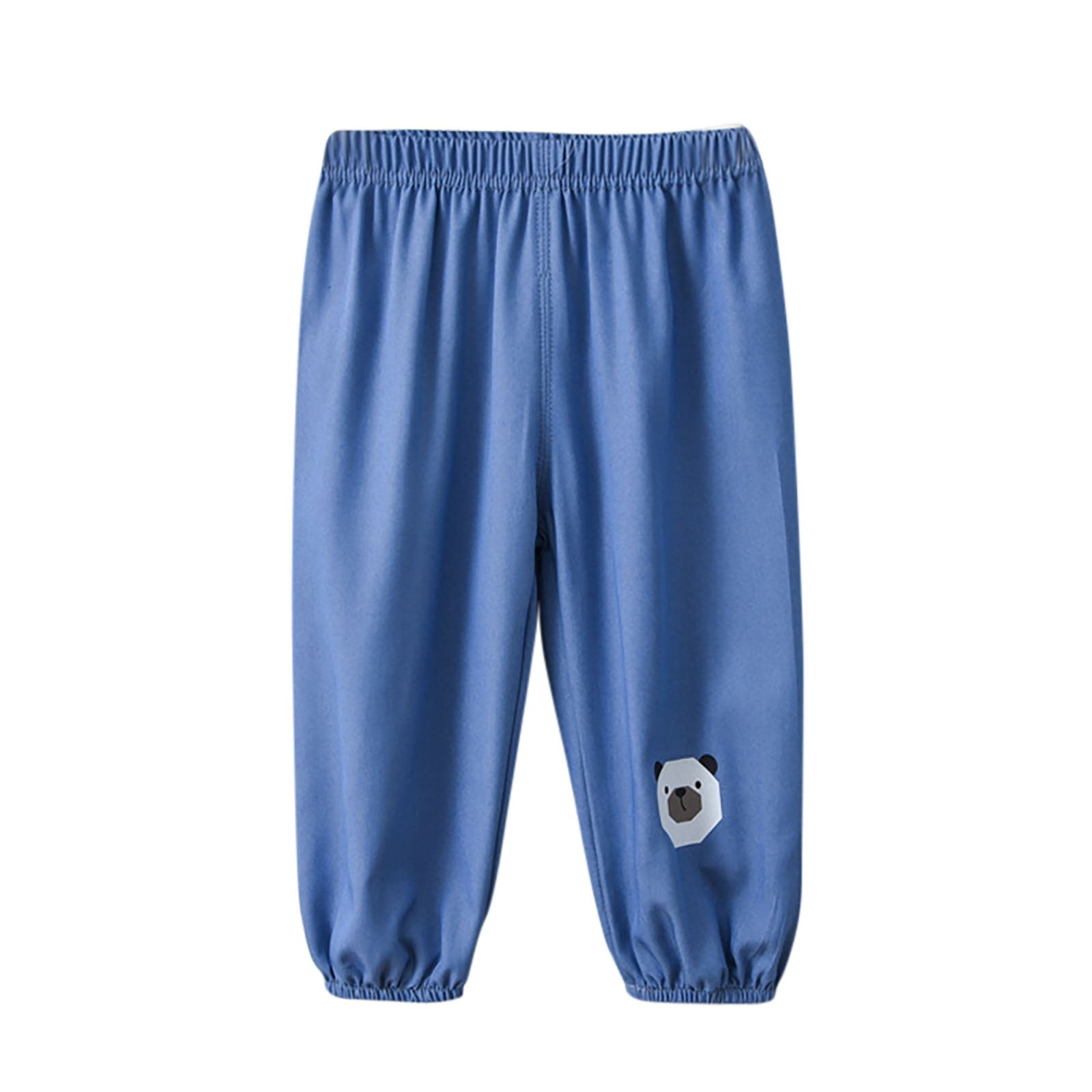 Jeans for Girls Elastic Waist Wide Leg Cuffed Pants Straight Leg Baggy ...