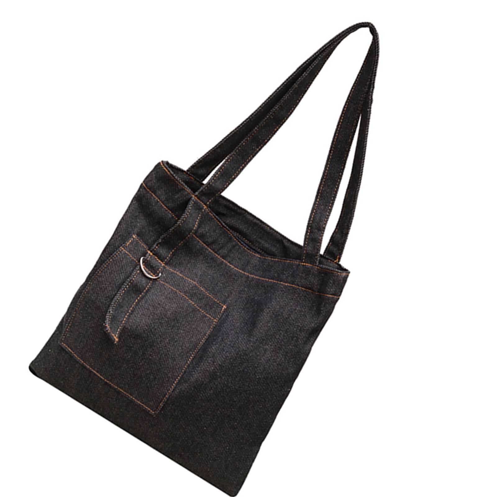 Jeans Shopper Bag With Adjustable Straps, Spacious Convertible Design ...