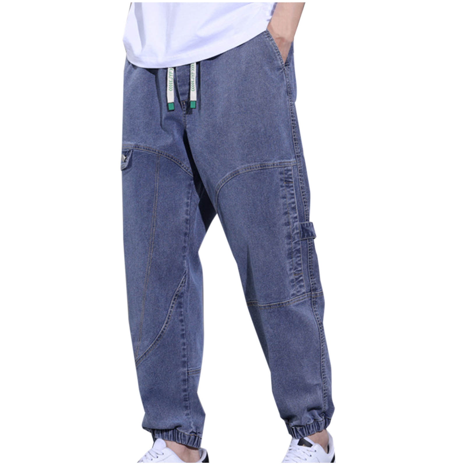 Jeans for Man Easy Large Size Spring and Fall Denim Trousers Men's ...