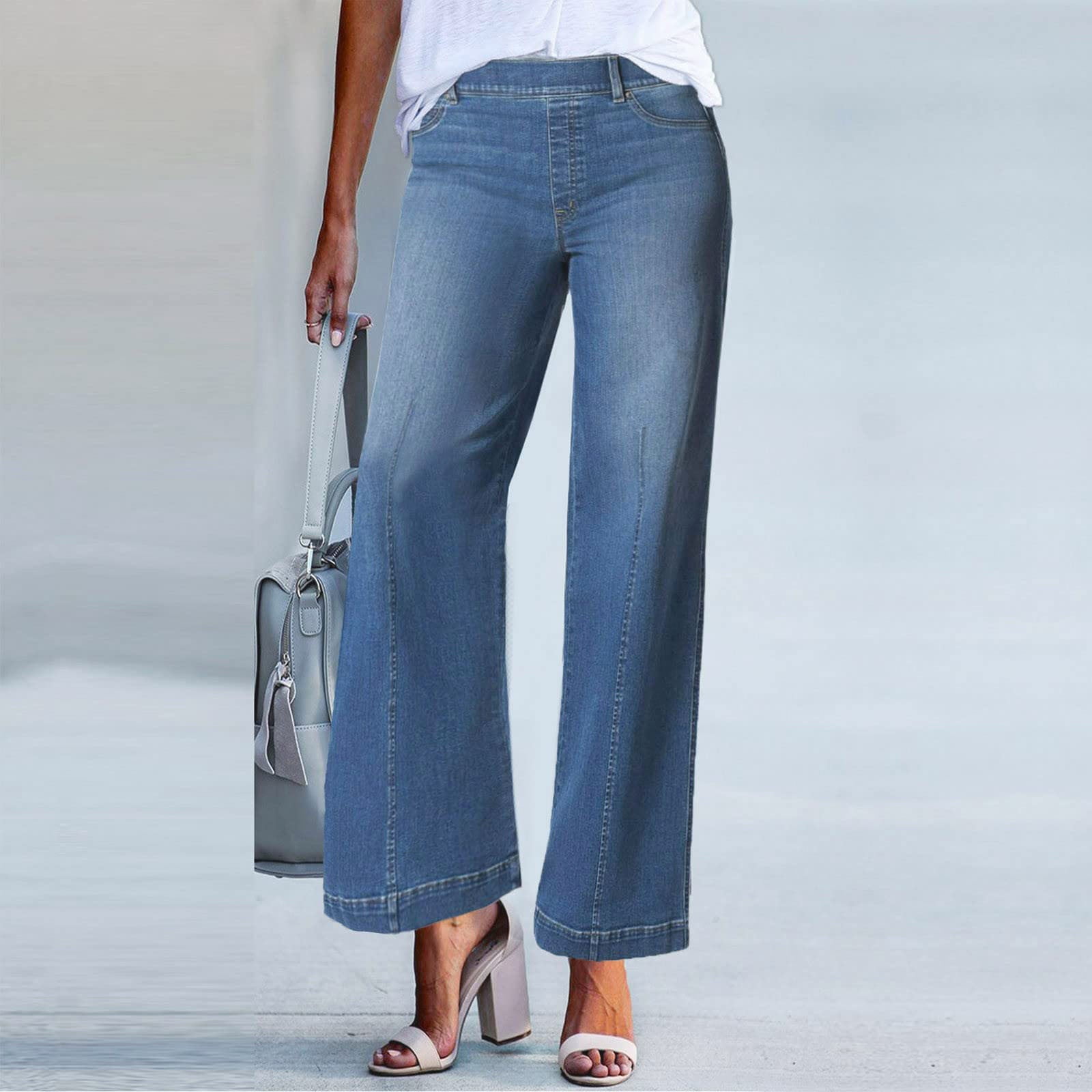 Jeans for Women Trendy High Waisted Stretchy Stretchy Trendy Denim ...