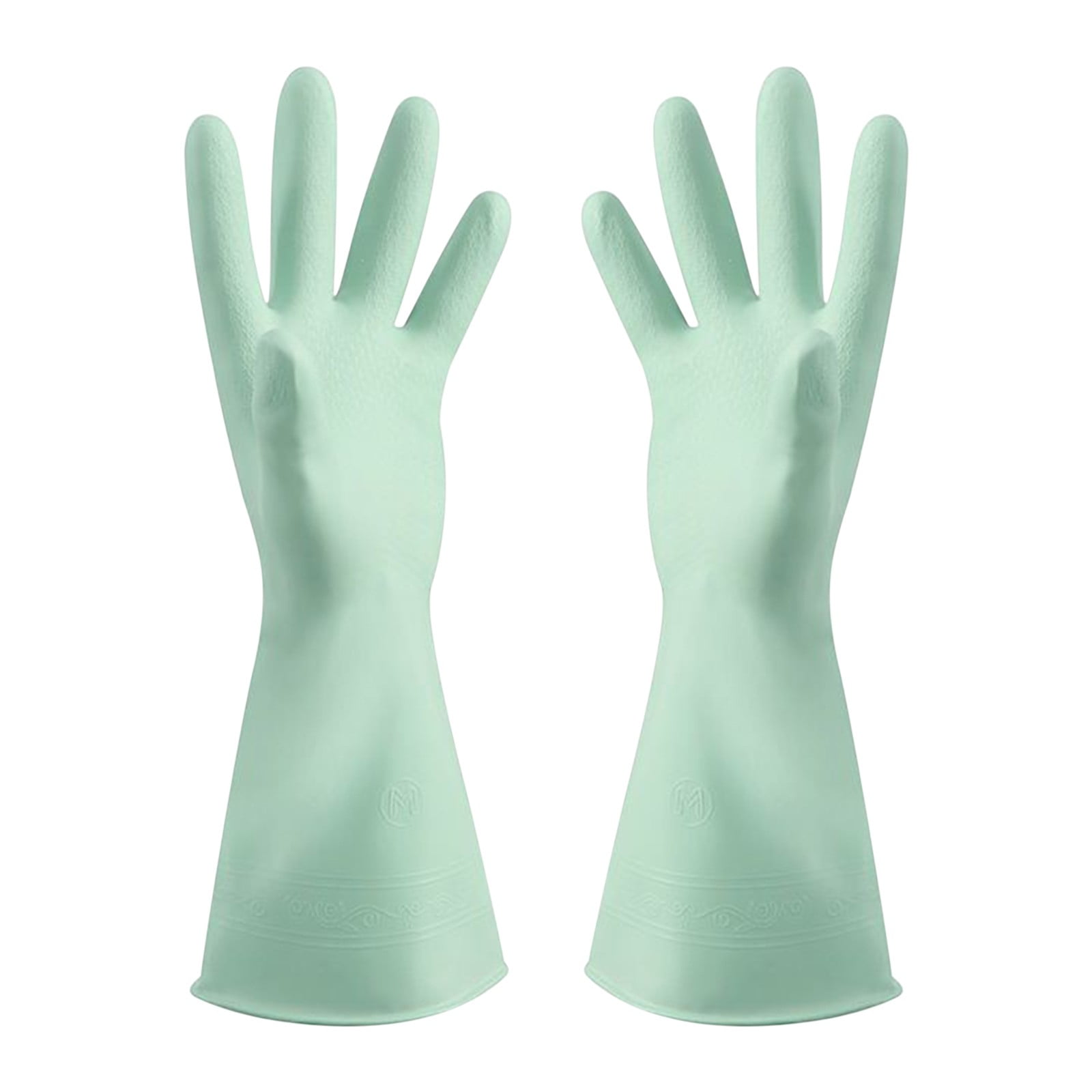 JeashCHAT 1 Pair Reusable Rubber Gloves Waterproof Household ...