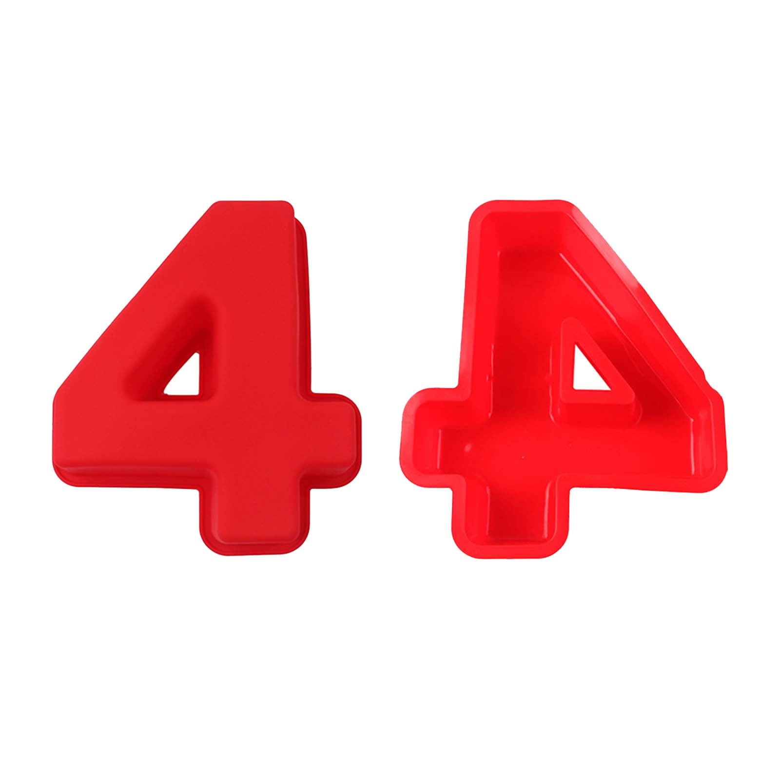 JeashCHAT 10 Inch Number Moulds Baking Forms Large Silicone Number Mold ...