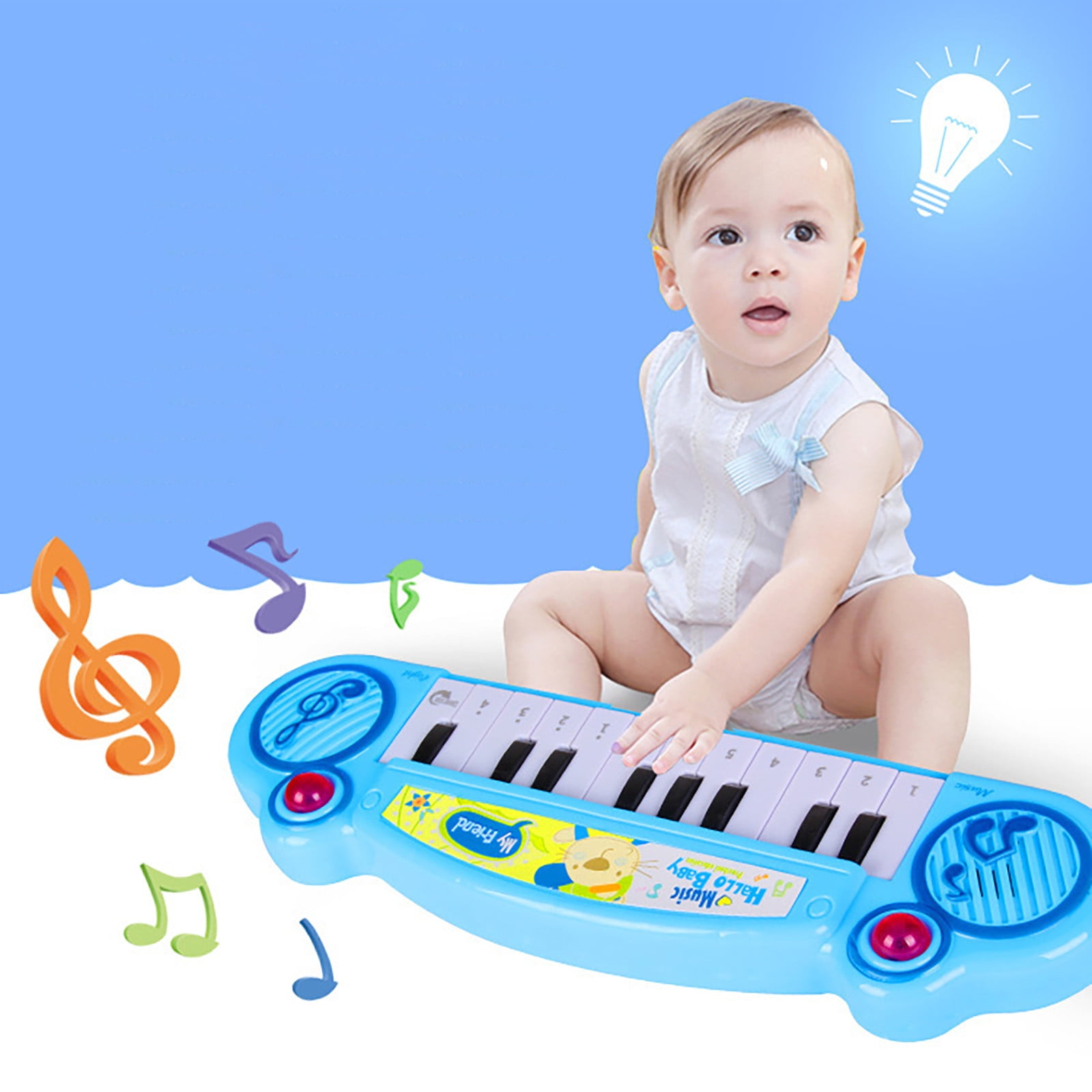 JeashCHAT 12 Keys Baby Piano Toy Musical Toy Piano Keyboard Musical ...