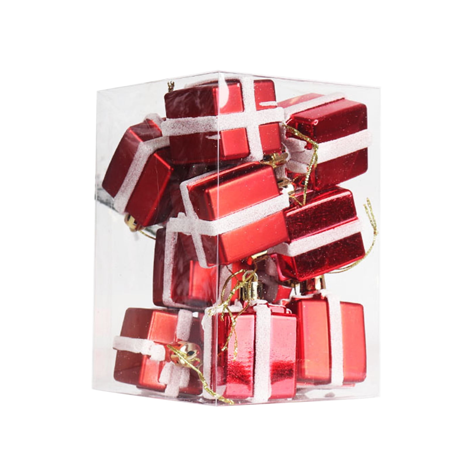 JeashCHAT 12pcs Christmas Tree Small Gift Boxes Hanging Decorations ...