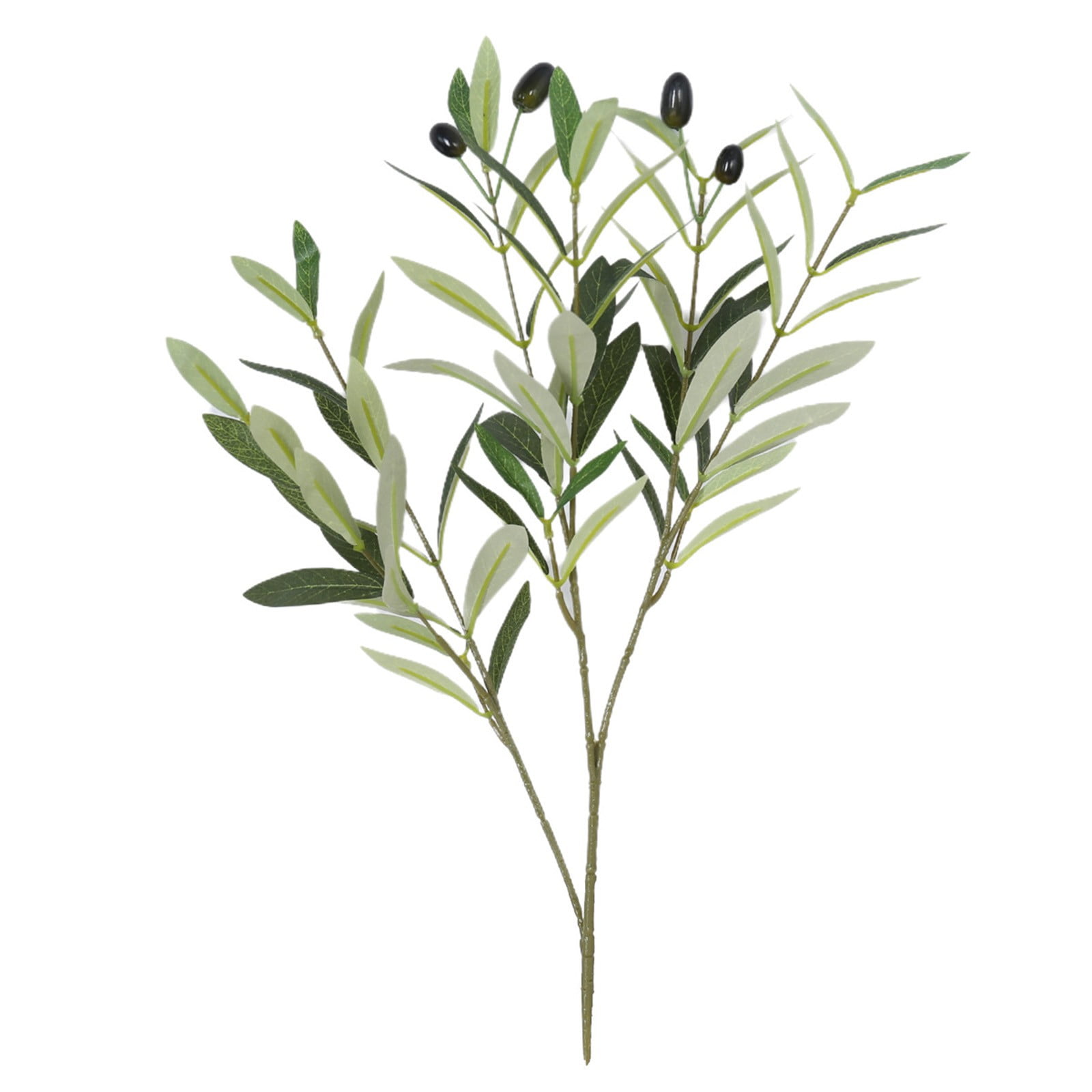 JeashCHAT 18 inch Artificial Olive Branches for Vases Olive Stems Faux ...