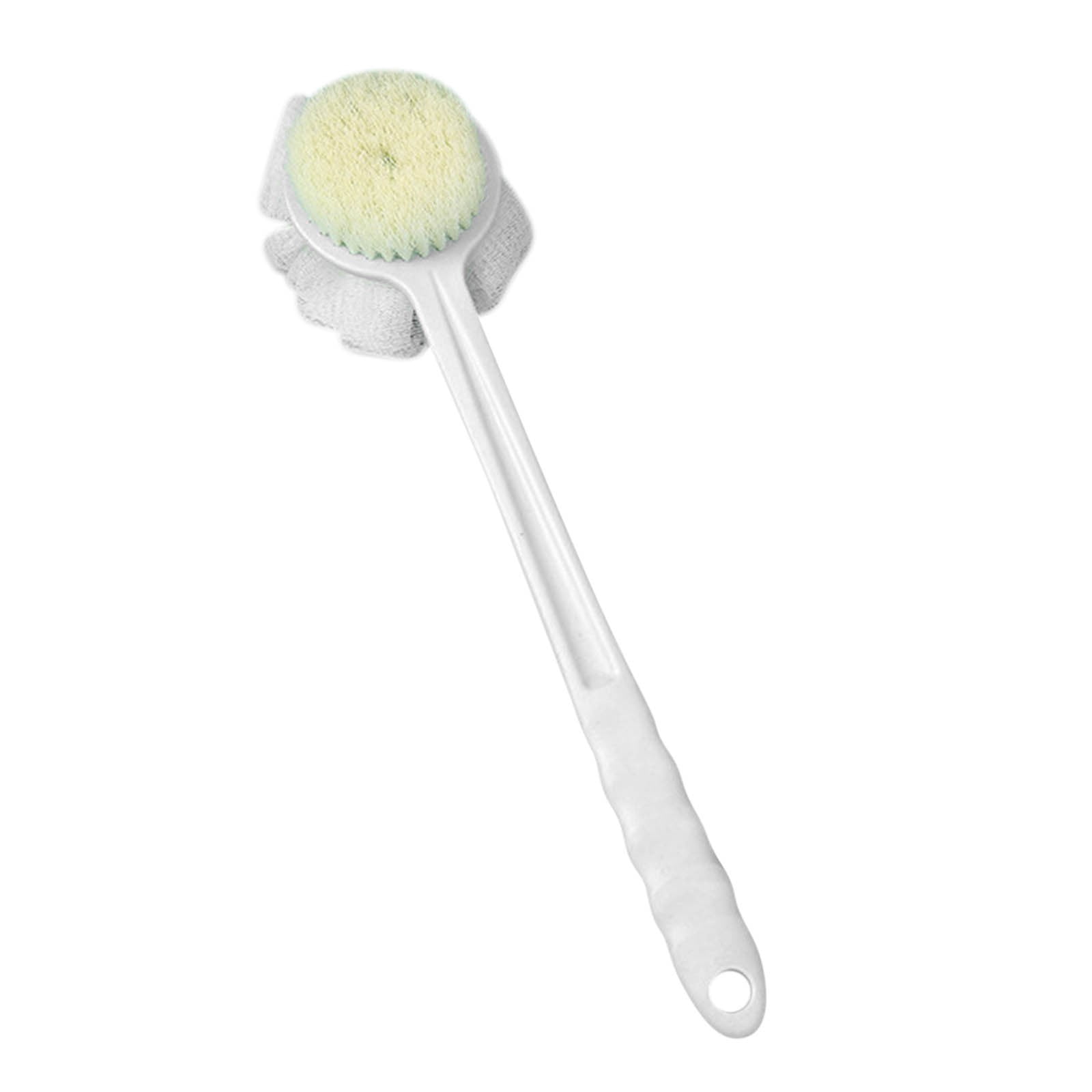 JeashCHAT 2 in 1 Shower Body Brush with Bristles and Loofahs, Dual ...