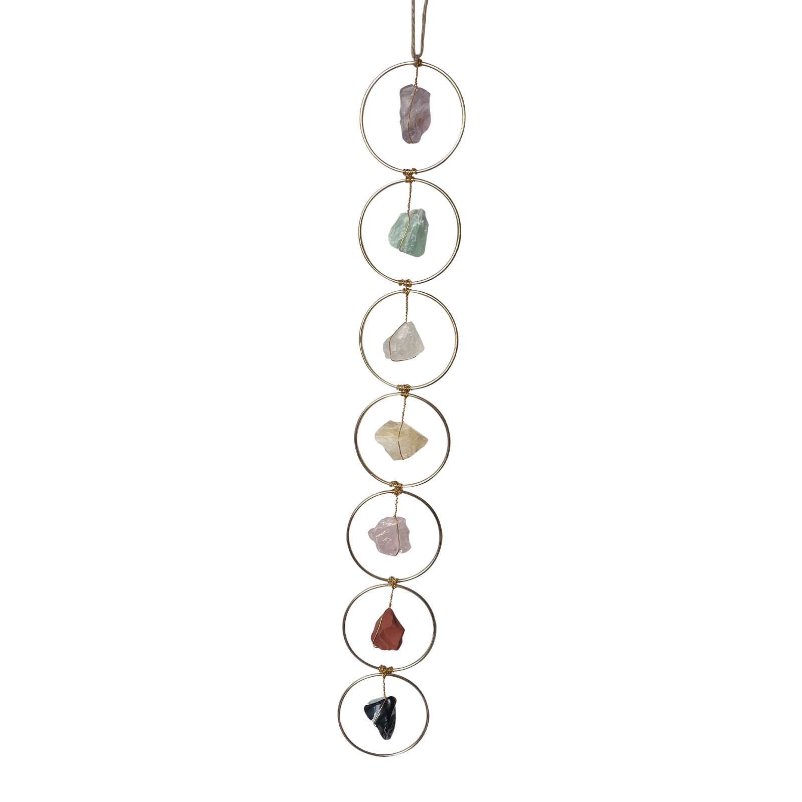 JeashCHAT 7 Chakras Stones Healing Crystals Tree of Life Wall Hanger ...