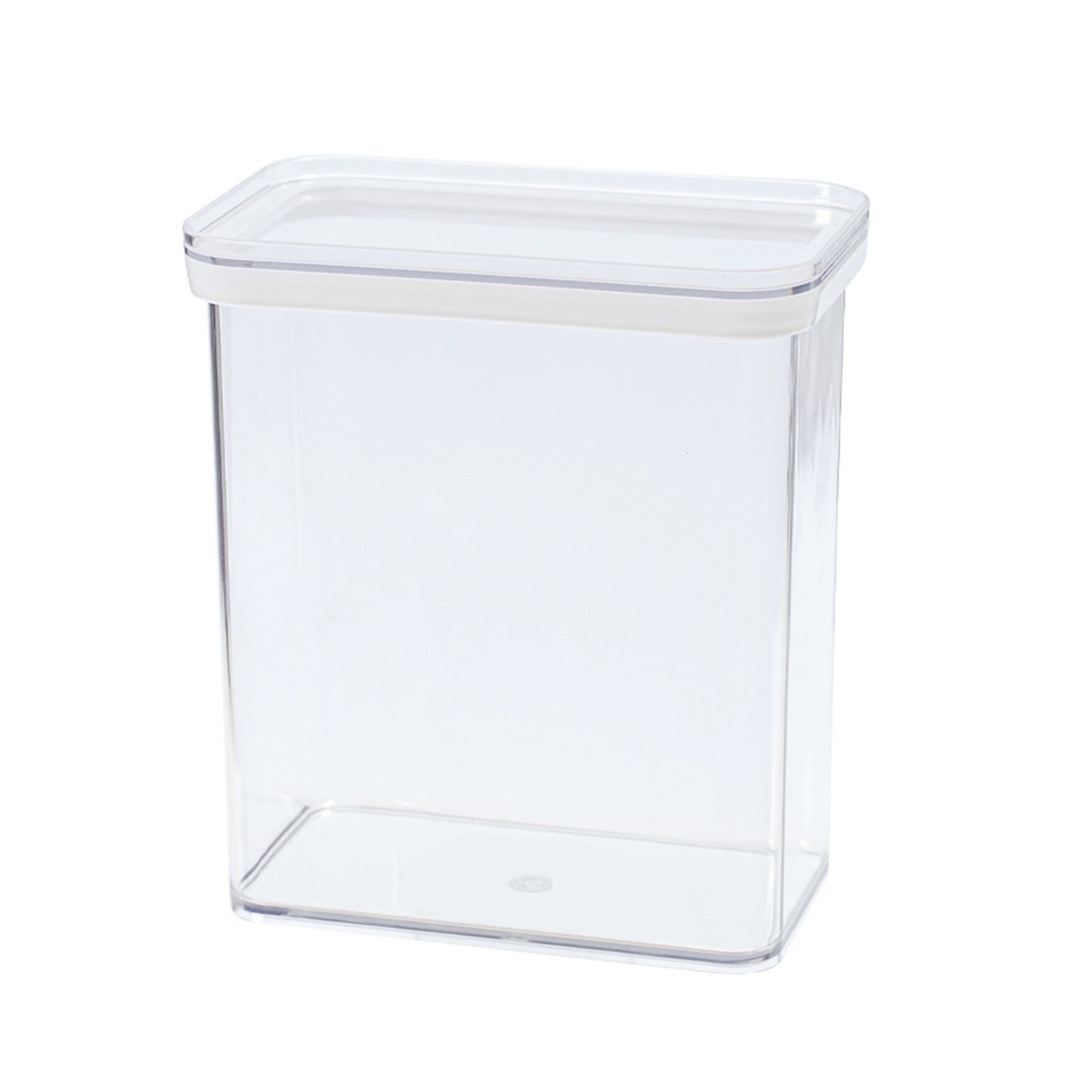 JeashCHAT Airtight Cereal Storage Container With Lids, Clear 2.4L ...
