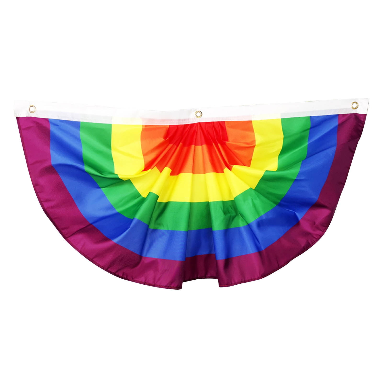 JeashCHAT American Pleated Fan Flag, USA Patriotic Half Fan Bunting ...