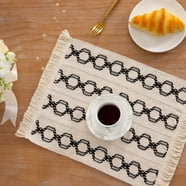 BalsaCircle 4 Natural 15 in Round Burlap Jute Placemats Braided Trim ...
