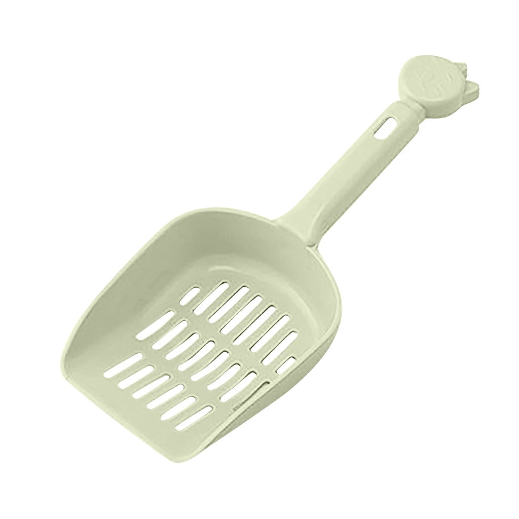 JeashCHAT Cat Litter Scoop, Plastic Deep Shovel Poop Sifting with Long ...