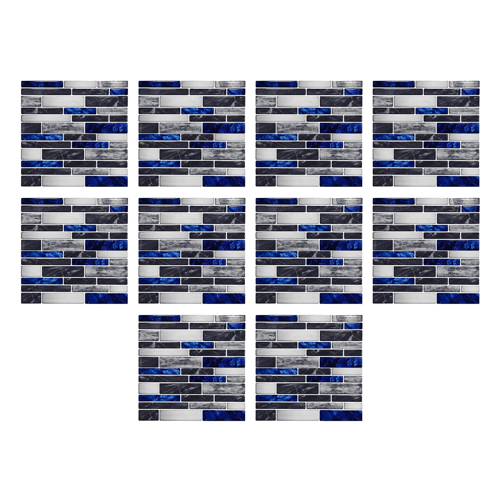 JeashCHAT 10-Sheet Peel and Stick Tiles, 5.9"x5.9" Stone Design ...