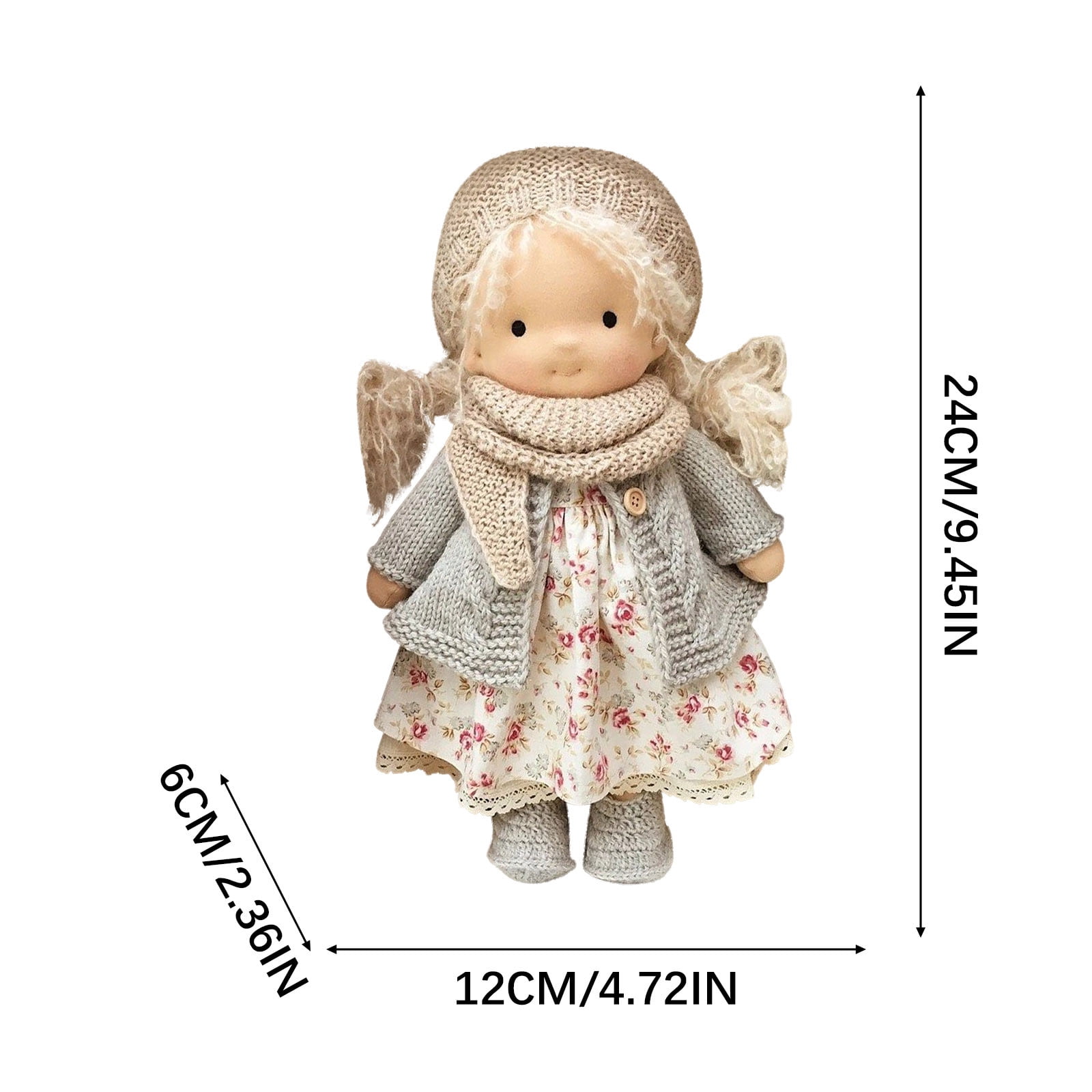 JeashCHAT Clearance! Baby Girl Doll with Curly Hair, Cute Cloth Doll ...