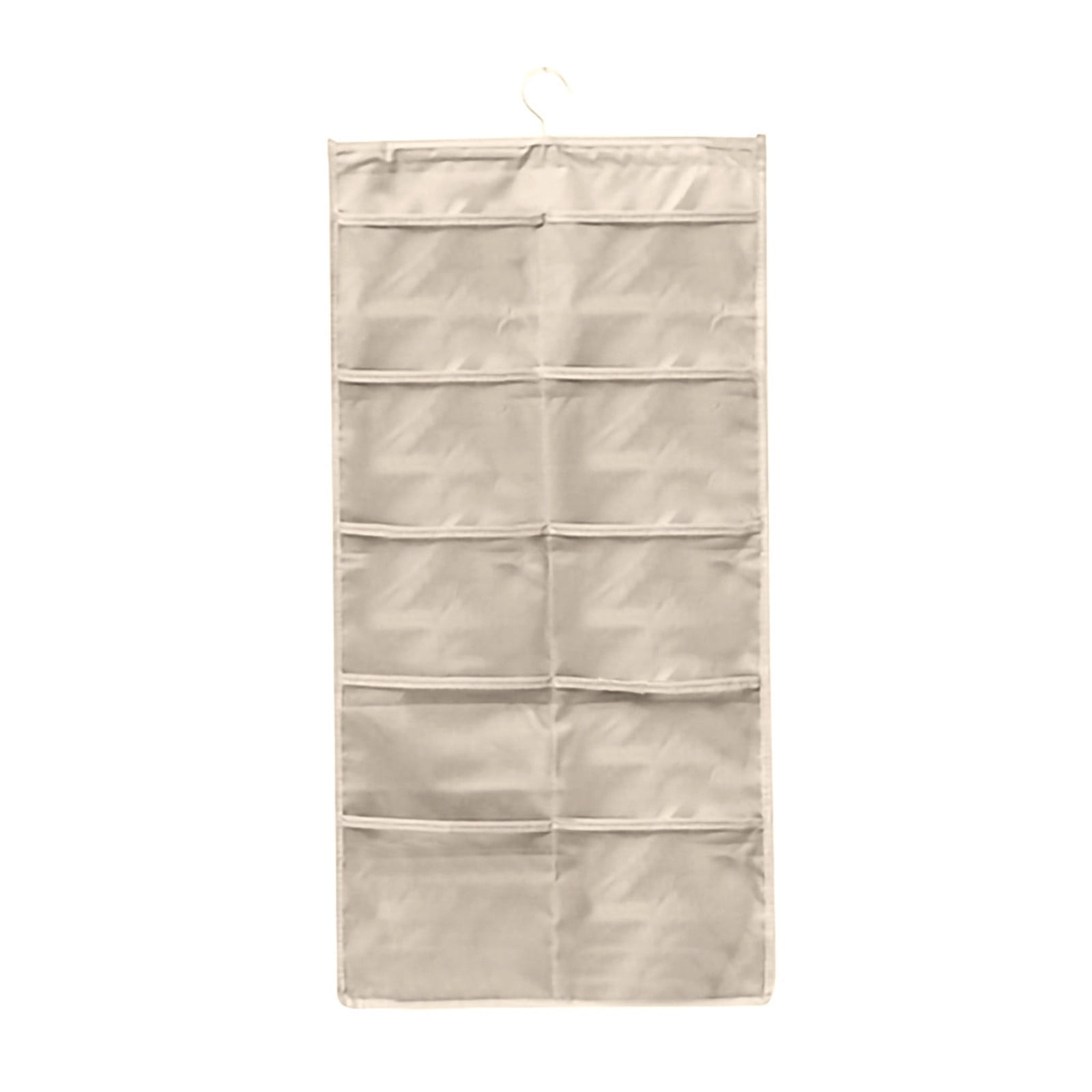 JeashCHAT Closet Hanging Organizer with Mesh Pockets & Rotating Metal ...