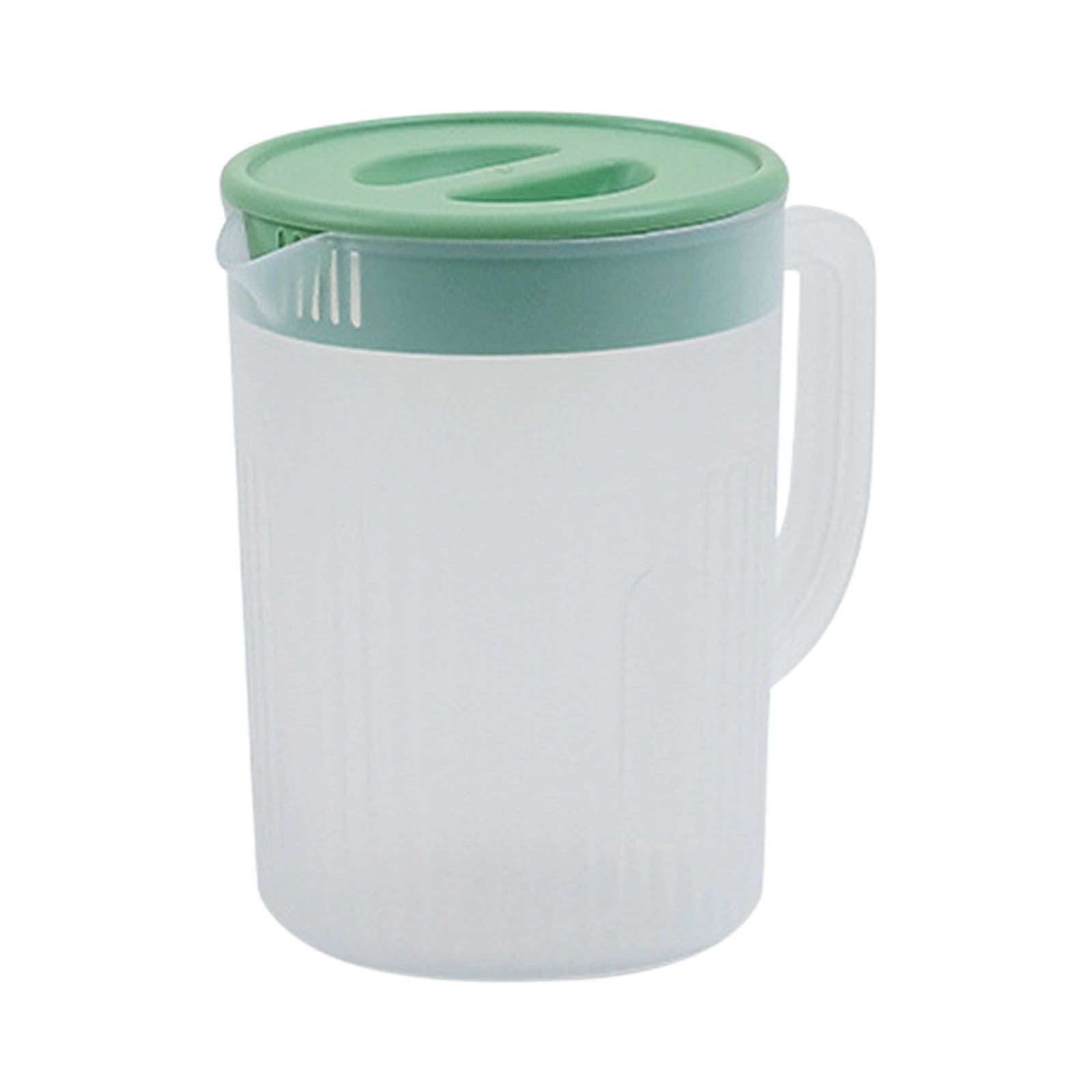 JeashCHAT Cold Water Kettle , Clear Plastic Pitcher with Lid and Handle ...