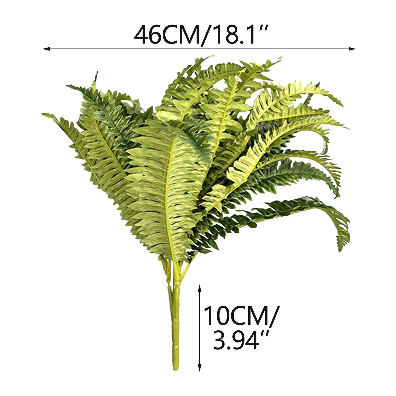 JeashCHAT Fake Fern Bouquet Outdoors Ferns Artificial Bush Plants ...