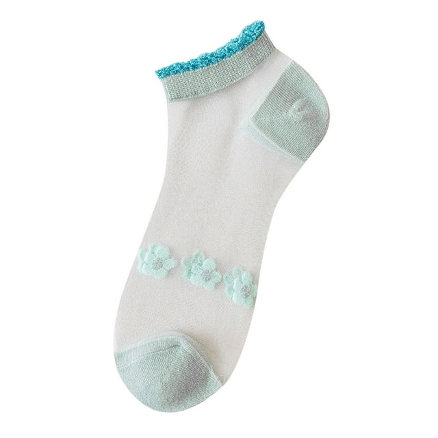 JeashCHAT Fashion Women Mesh Ladies Breathability Patchwork Thin Socks ...