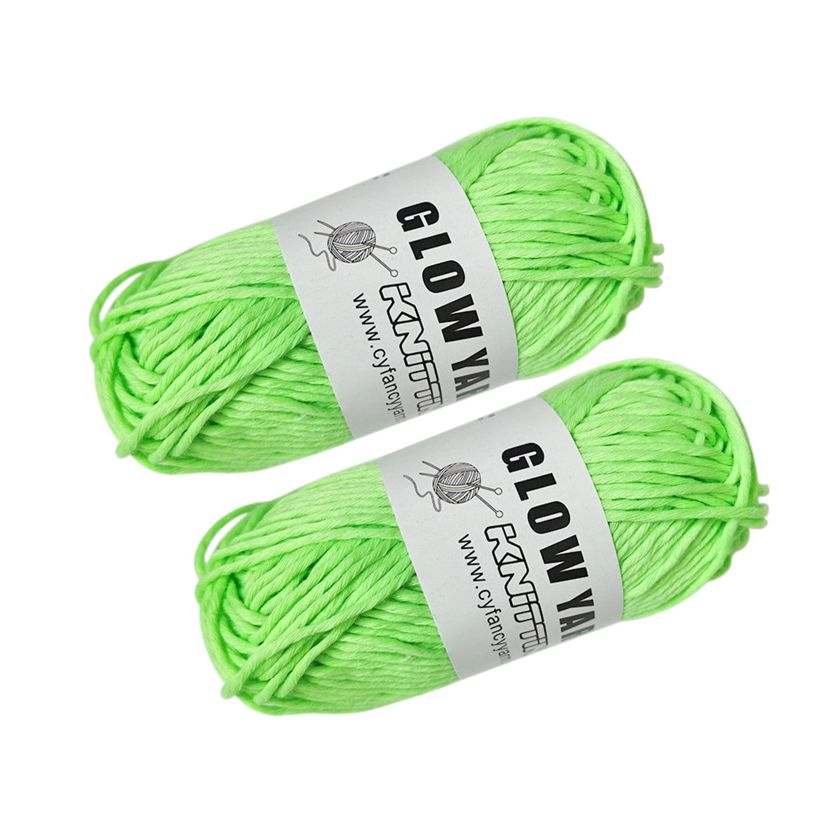 JeashCHAT Glow In The Dark Yarns Luminous Yarn Hand-woven DIY Hand ...