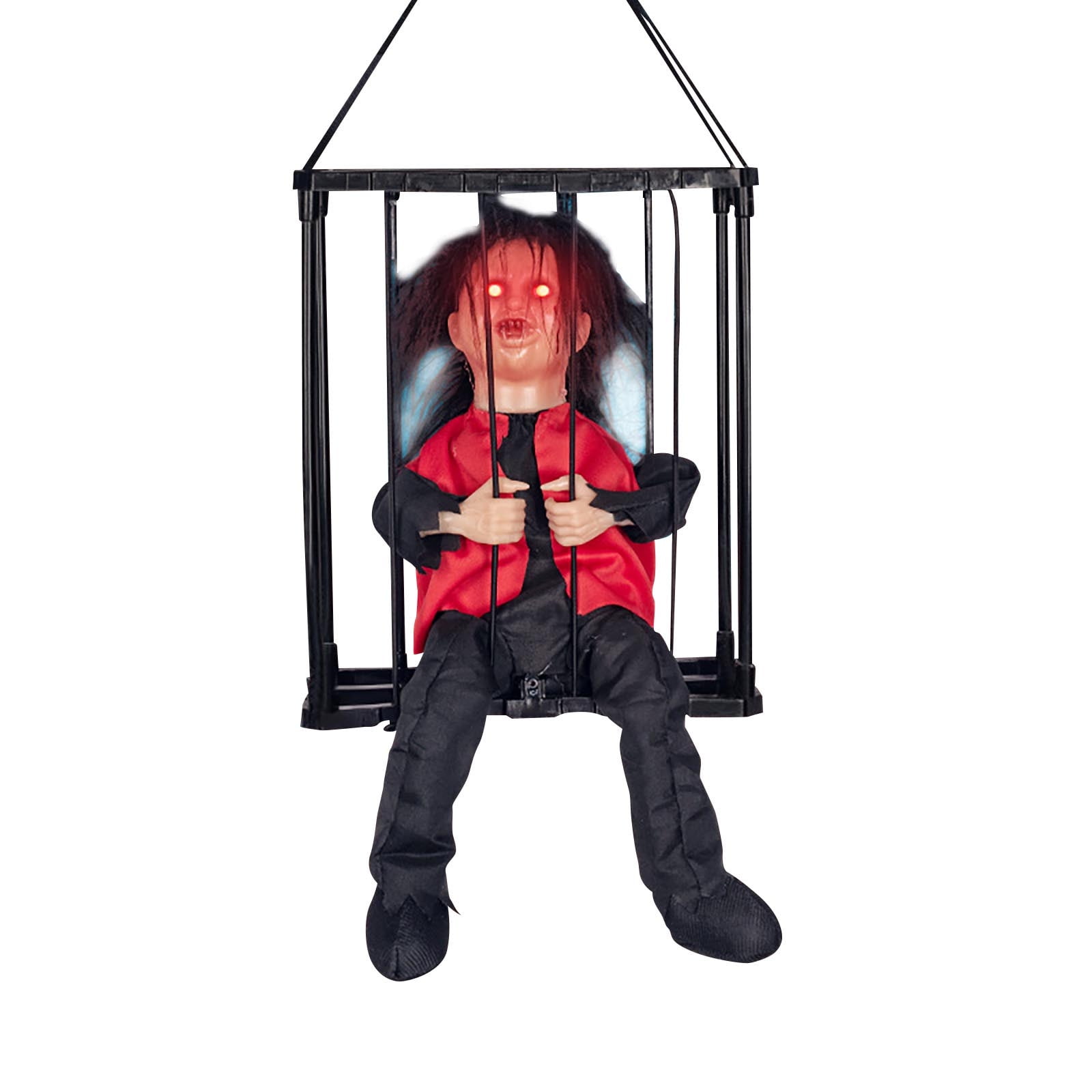 JeashCHAT Halloween Animatronics, Scary Hanging Decorations, Screaming ...