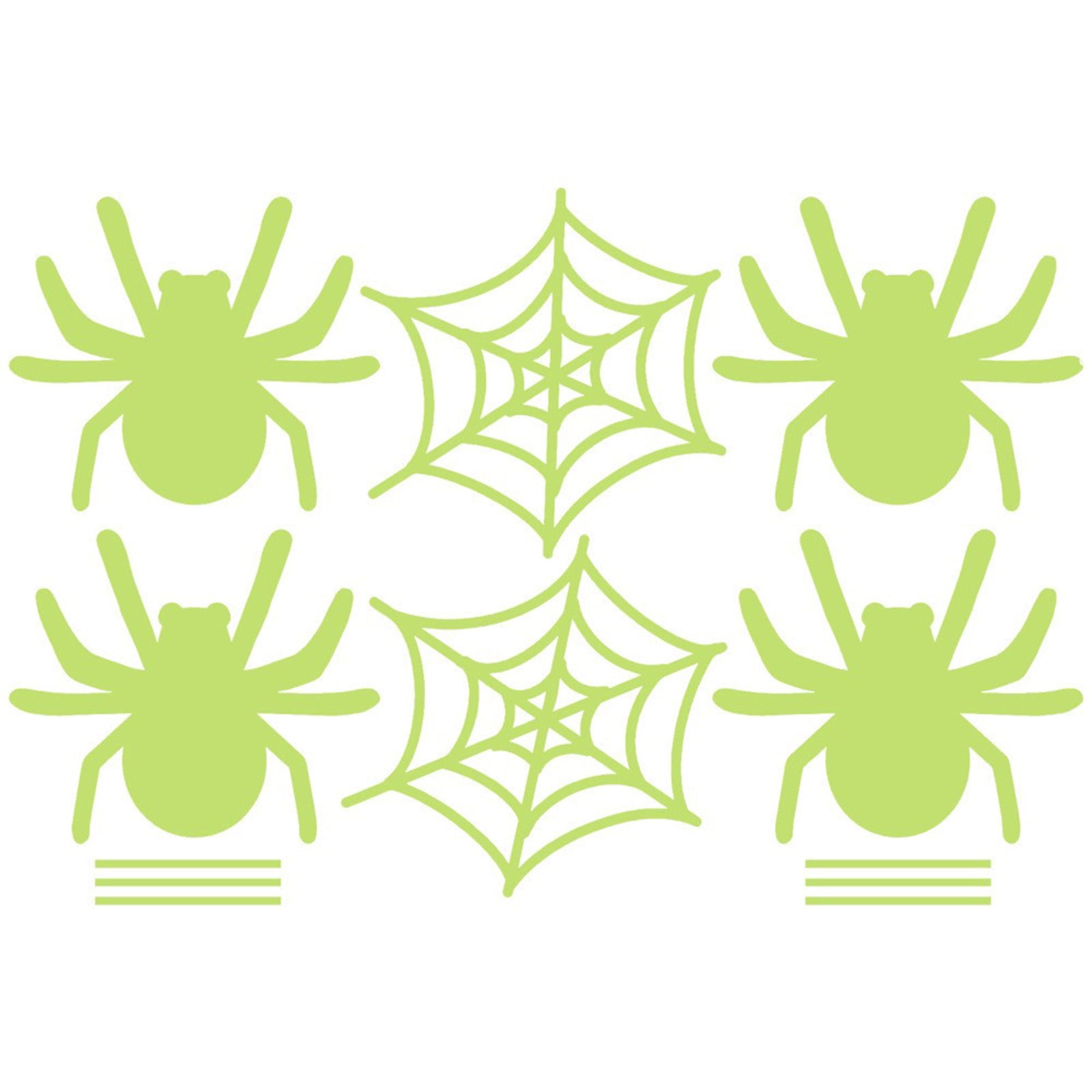 JeashCHAT Halloween Wall Stickers Glow in The Dark Spider and Spider ...